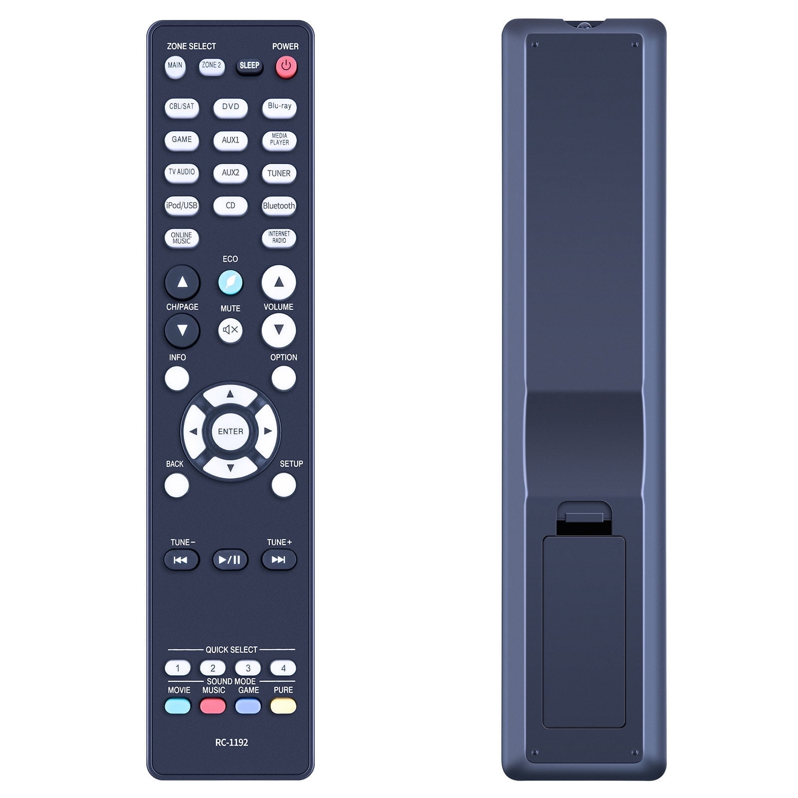 New RC-1192 Replacement Remote Control For Denon AV Receiver AVR-X3300W ...