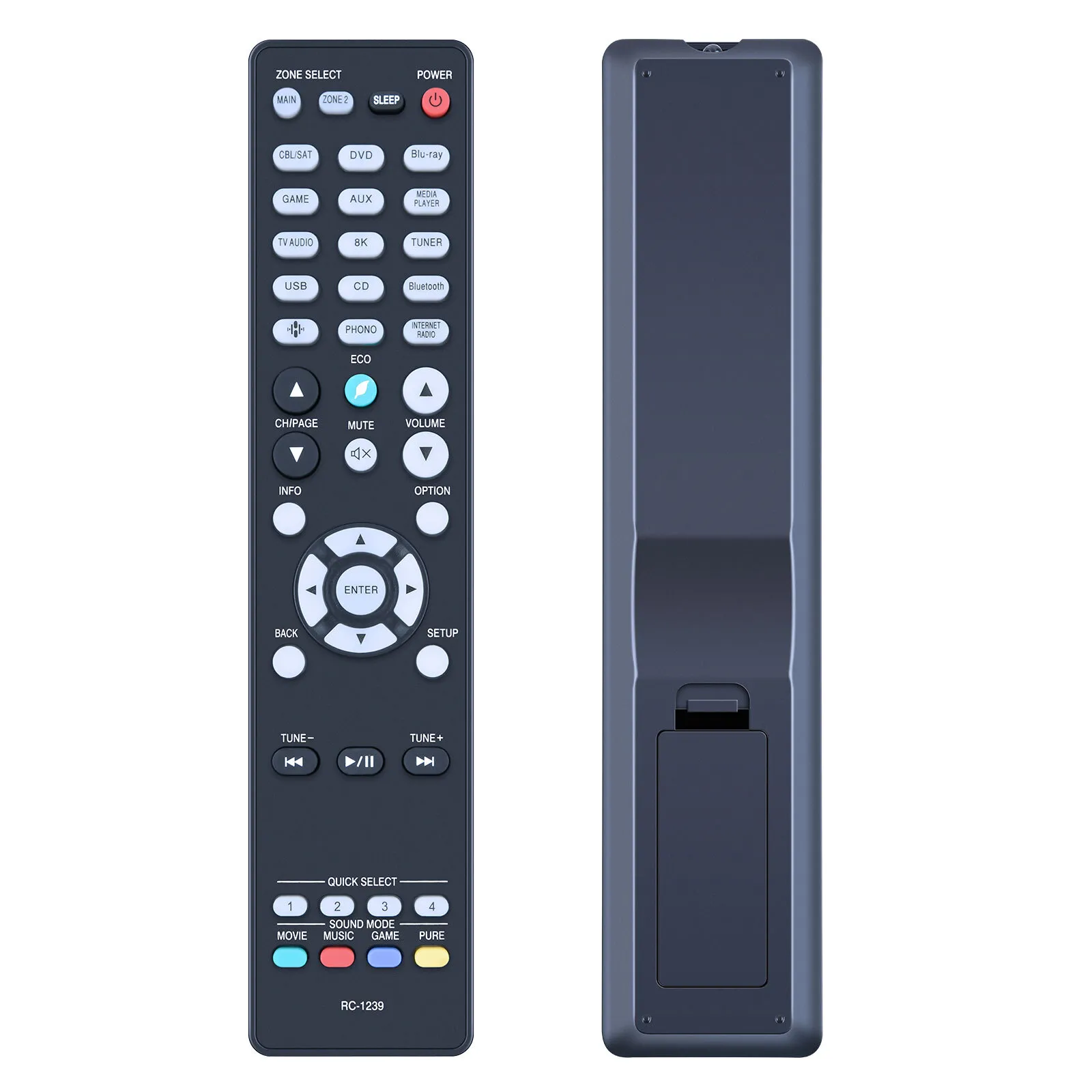 New RC-1239 Remote Control For Denon AV Receiver AVR-X2700H AVR-X3700H ...