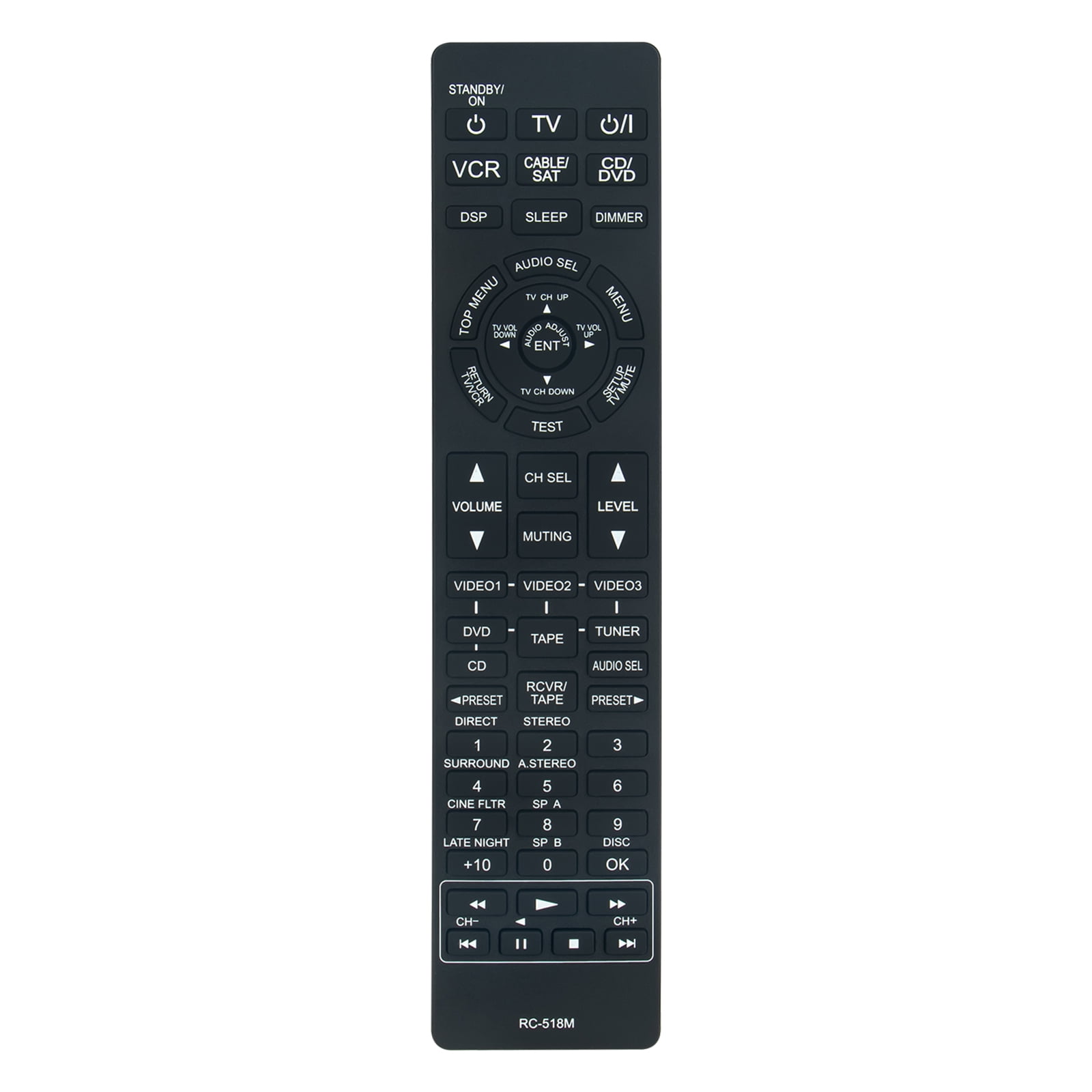 New RC-518M Replace Remote Control compatible with ONKYO AV Receiver ...