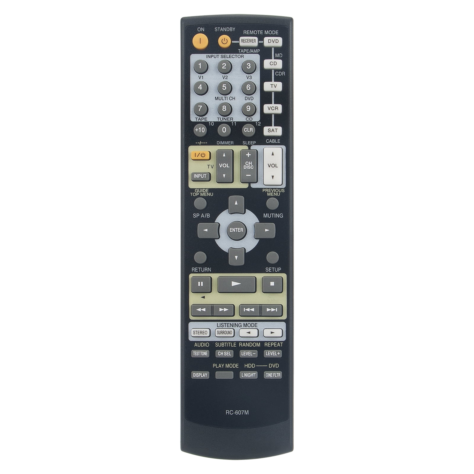 New RC-607M Replace Remote Control fit for ONKYO TXSR503S HT-SR503 TX ...