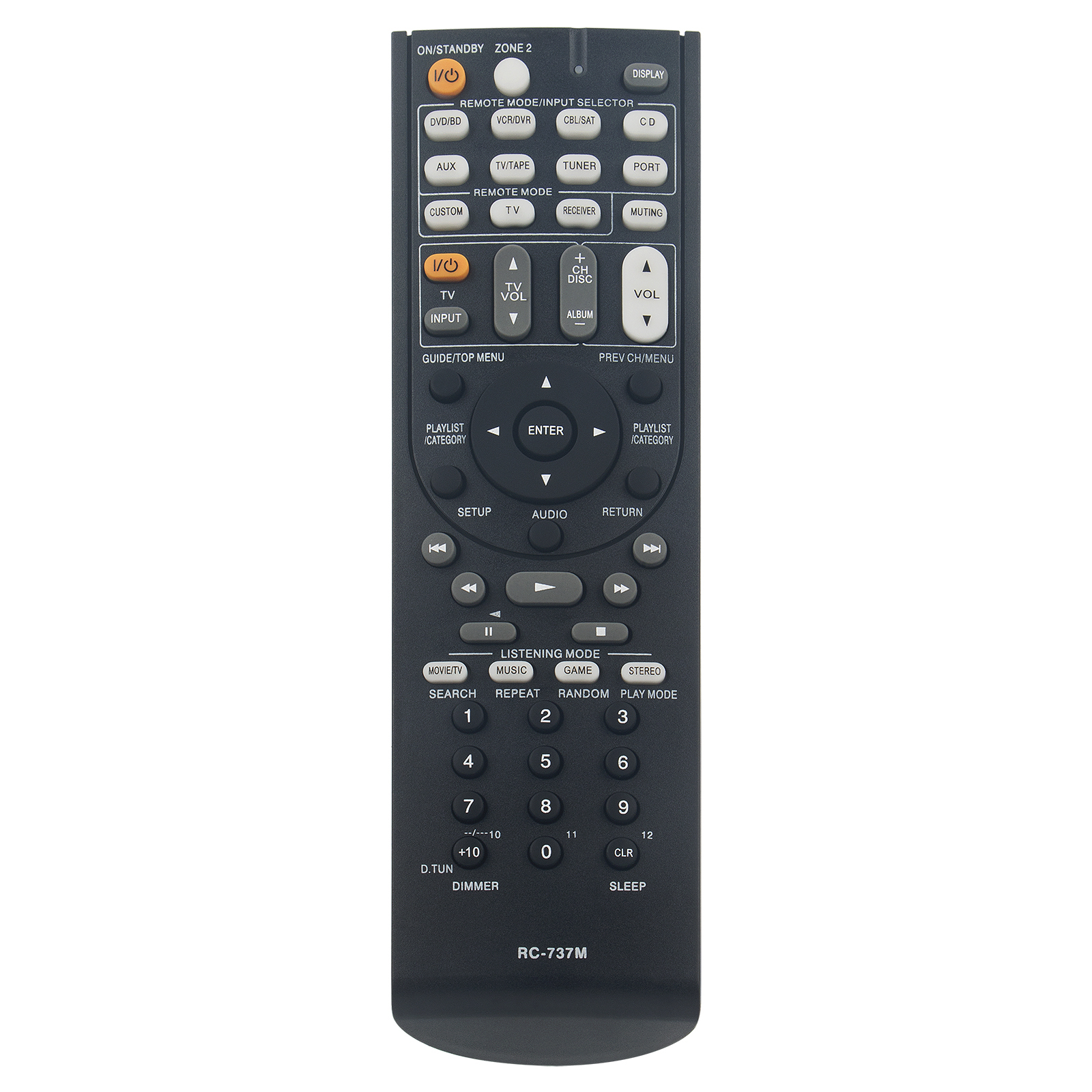 New RC-737M Replace Remote Control fit for ONKYO AV Receiver TXSR507S ...
