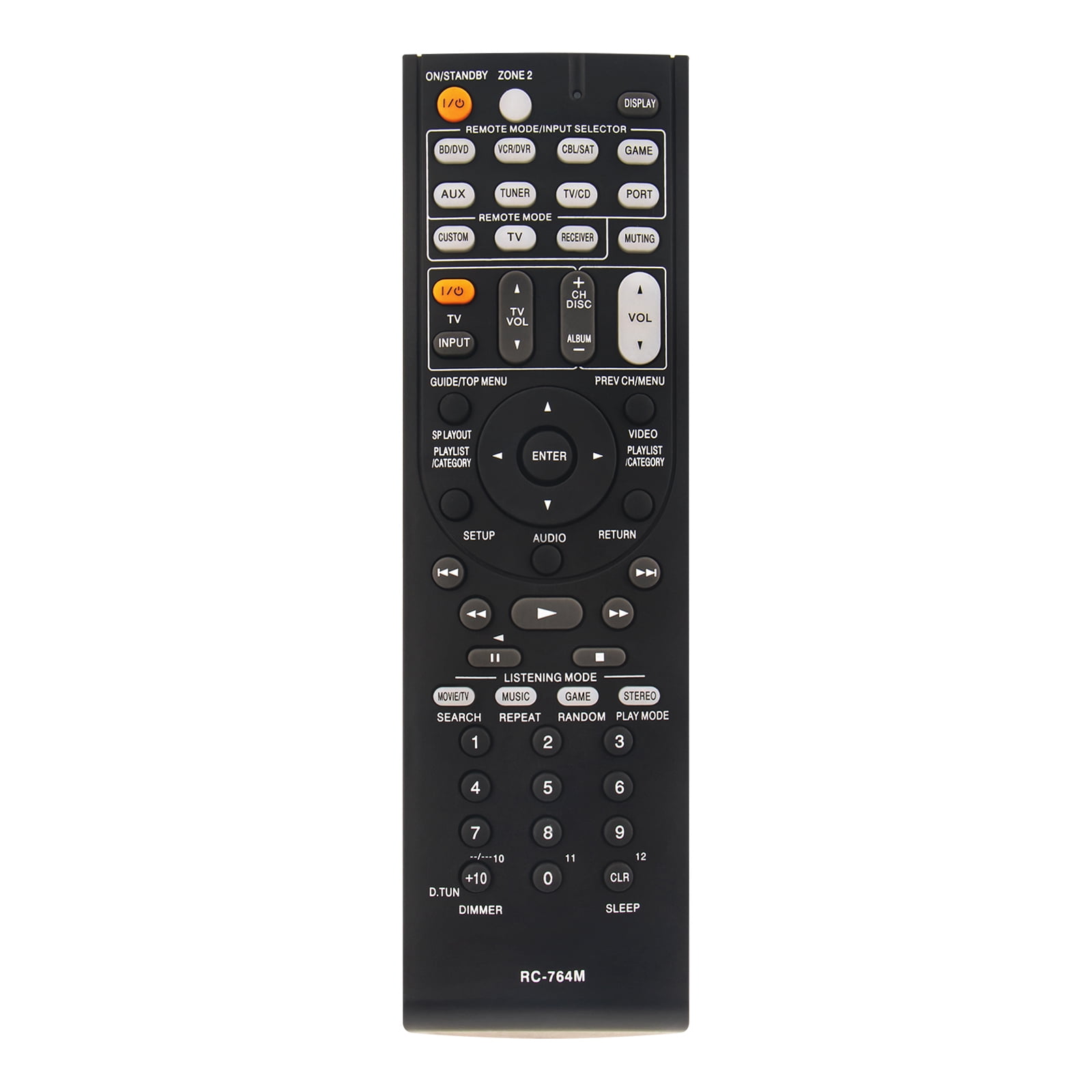 New RC-764M Replacement Remote Control RC764M fit for Onkyo AV Receiver TX-SR508 HT-S5300 HT ...