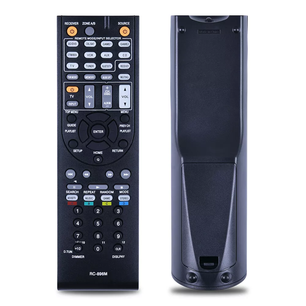 New RC-896M Remote Control For Onkyo AV Receiver TX-SR444 TXSR444 - Walmart.com