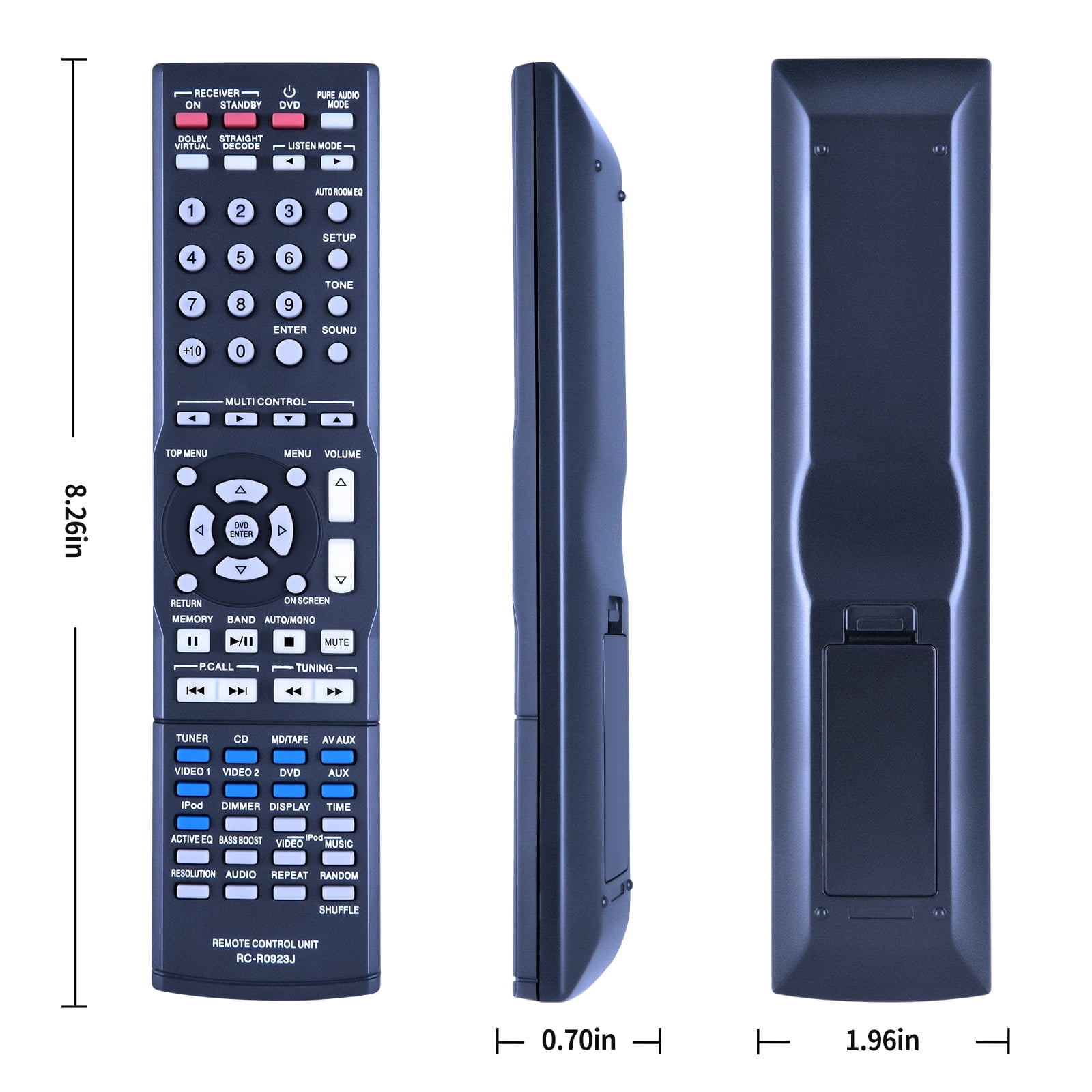 New RC-R0923J Replacement Remote Control fit For Kenwood AV Receiver ...