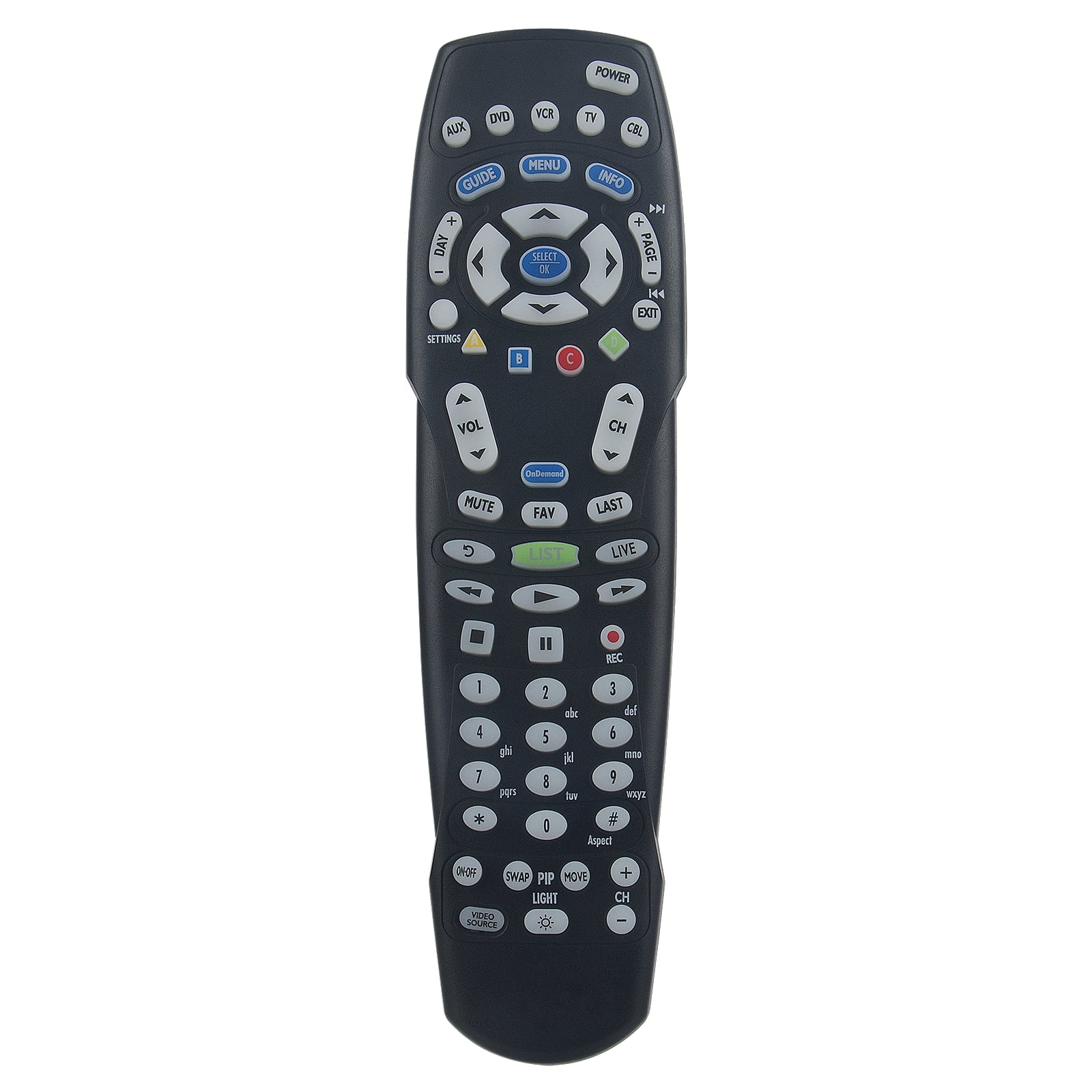 New RC122 RC1226001/04B replace remote control fit for Time Warner ...