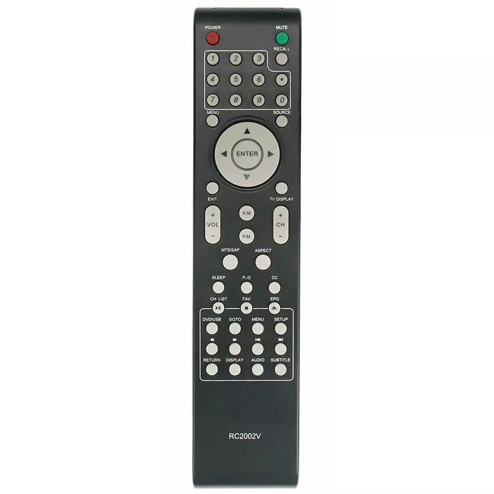 New RC2002V Replace Remote Control compatible with VIORE TV LCD32VH65MV ...