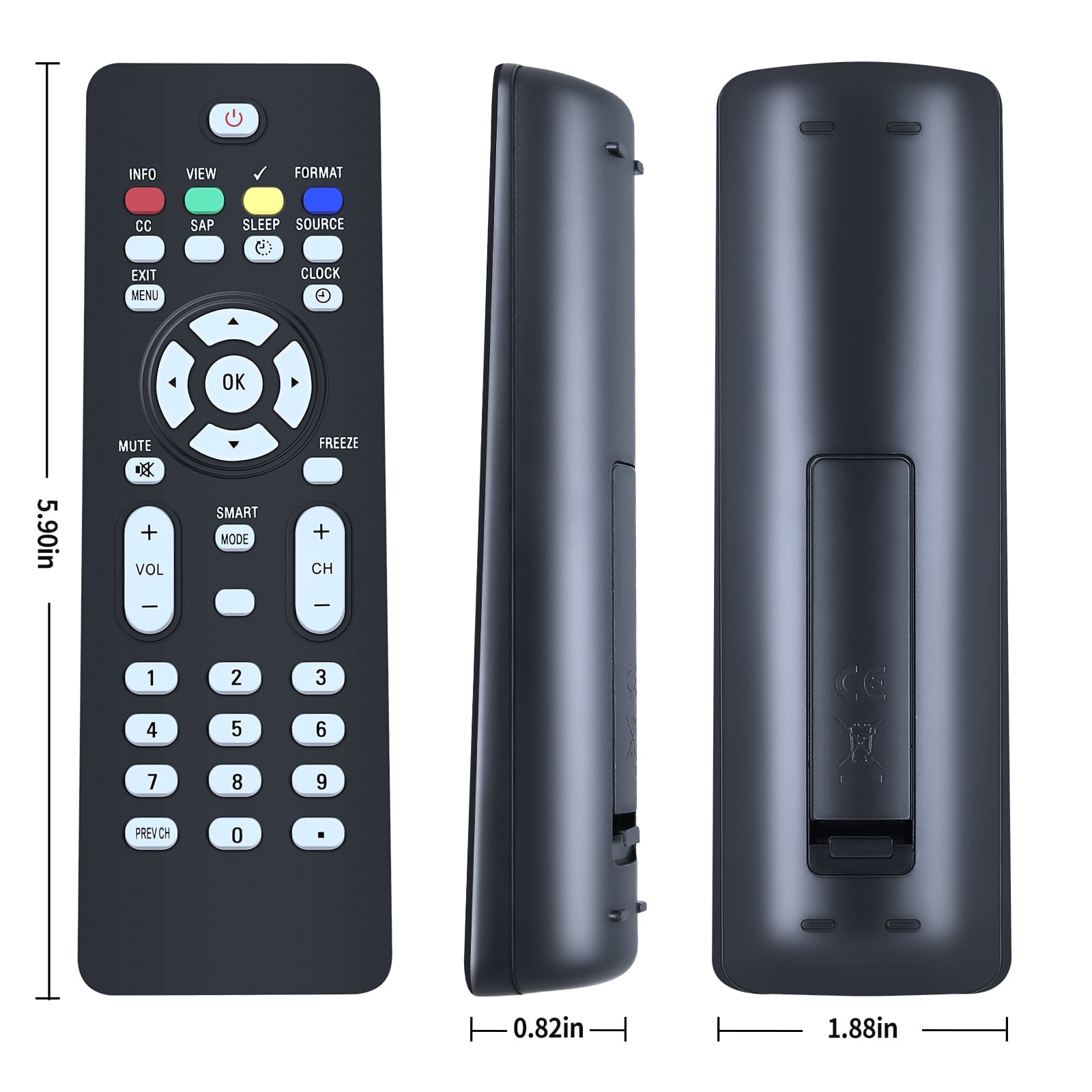 New RC2023624/01B Replacement Remote Control For Magnavox TV 19MF338B ...