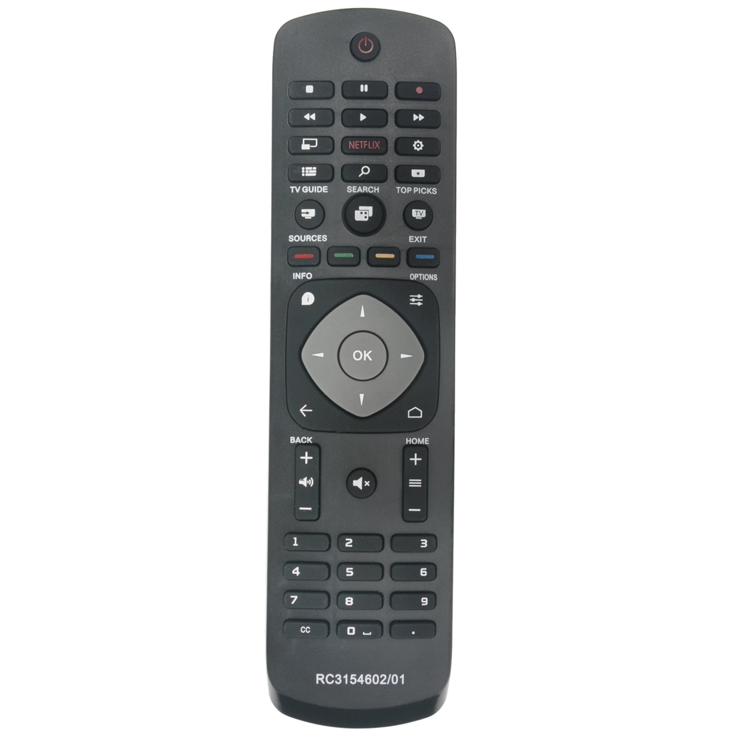 New RC3154602/01 Replaced Remote Control fit for Philips TV 50PFK6580 ...