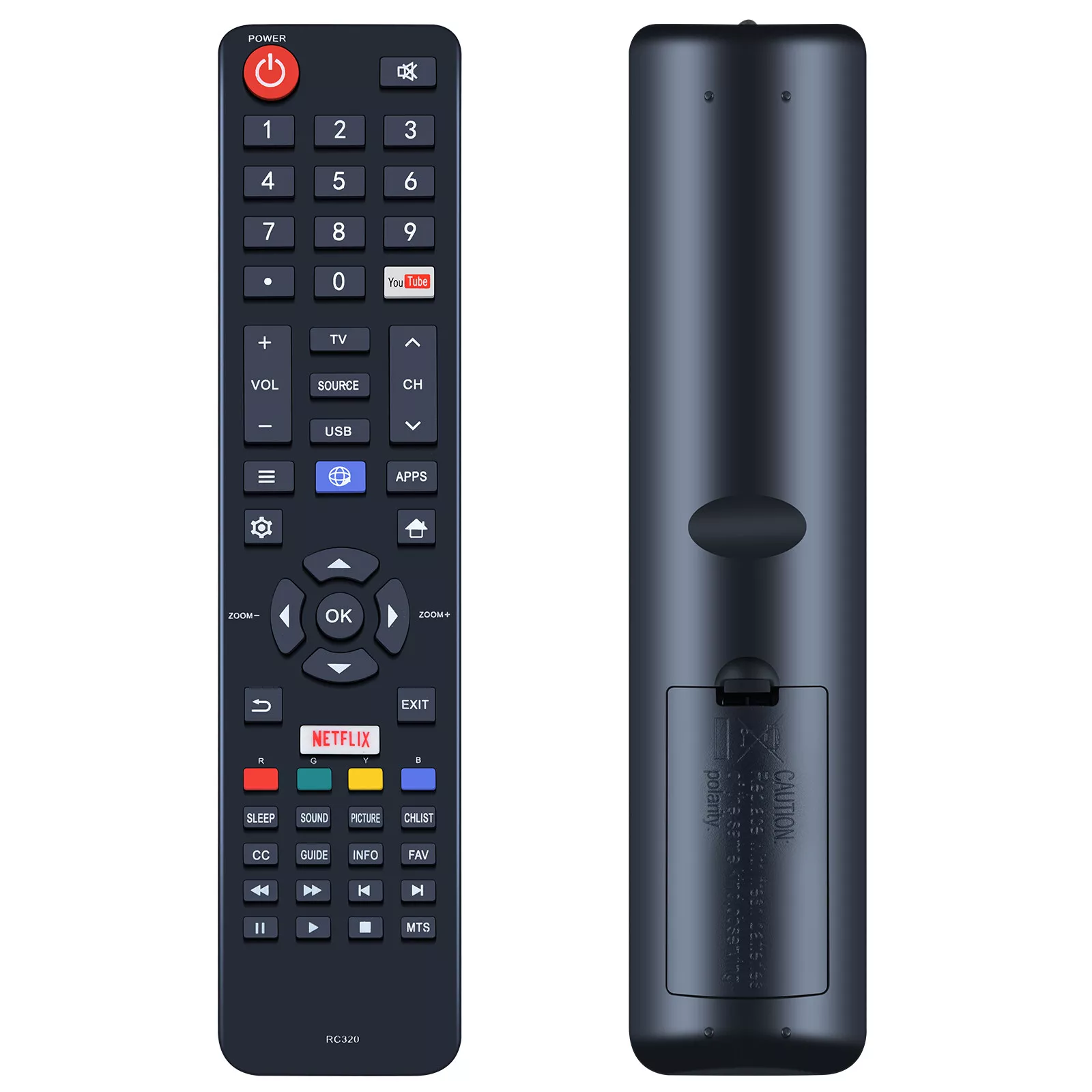 New RC320 Remote Control For JVC Smart TV 43D1680 43D1800 43D1810 ...
