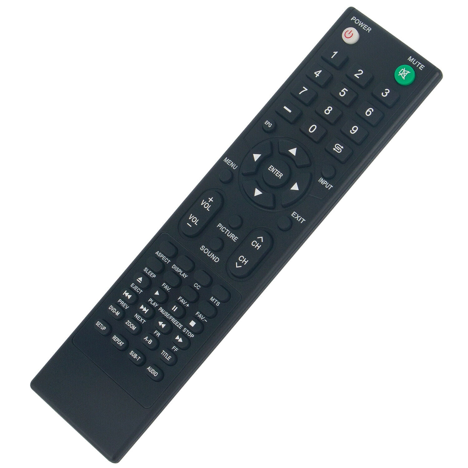 RCA RE20QP29 Black Wireless Remote Control for LCD TV DVD Combo ...
