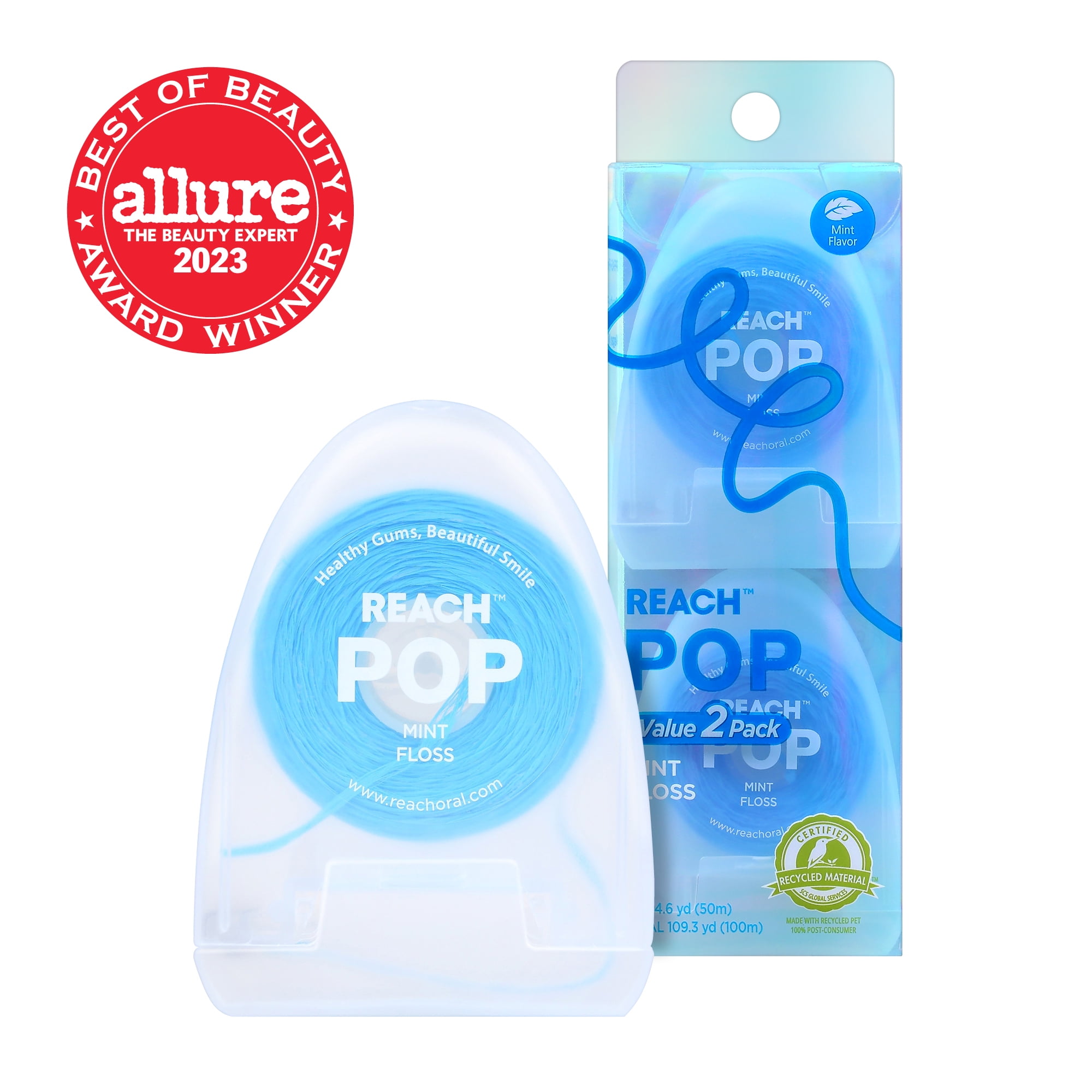 New REACH POP Dental Floss Value 2 Pack - Walmart.com