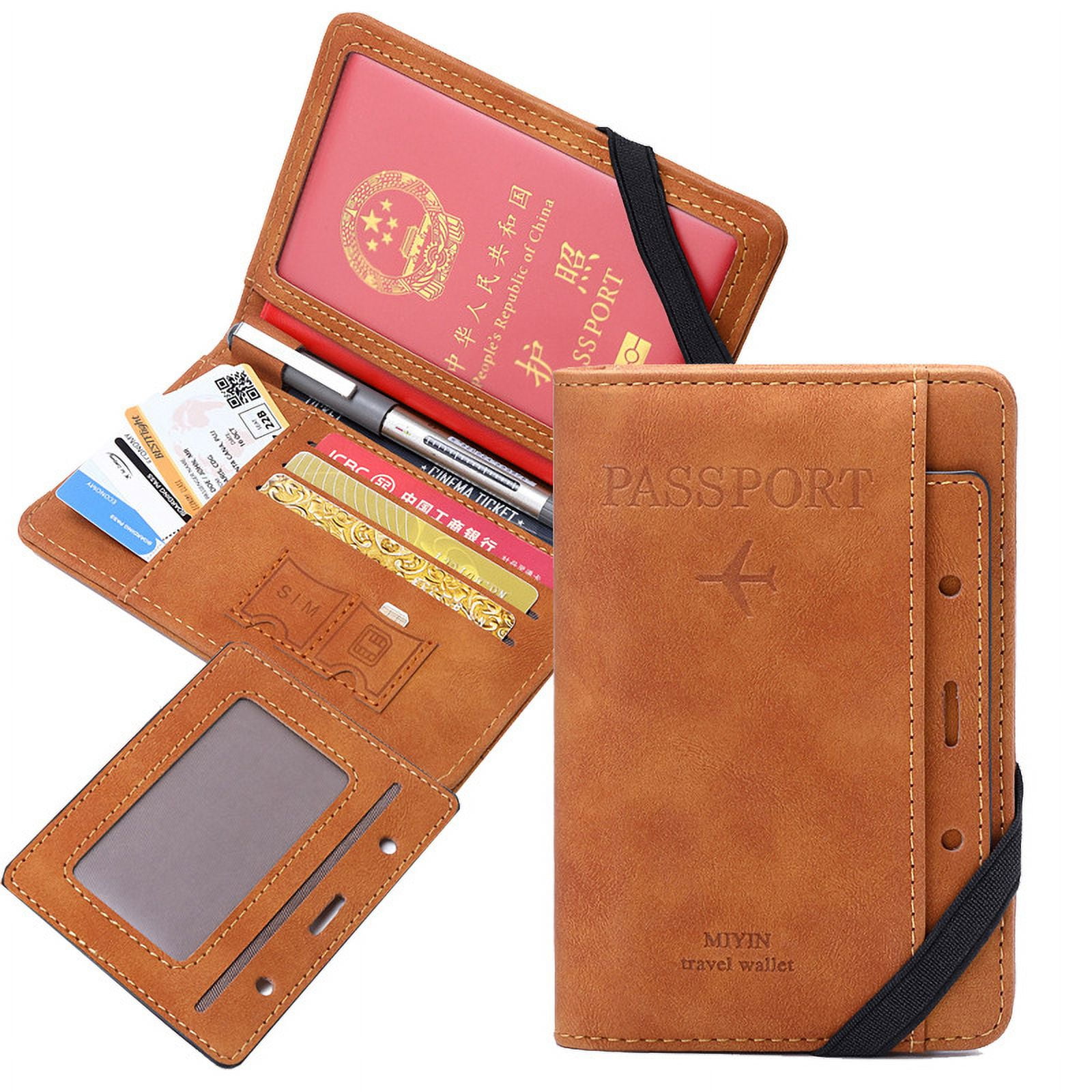 New RFID Passport Bag Multi functional Travel Wallet Card Bag Passport ...