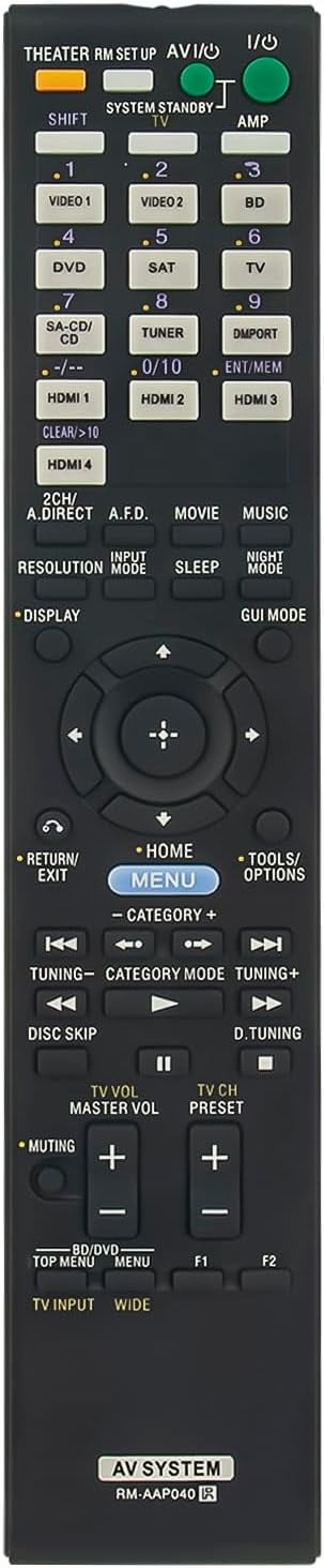 New RM-AAP040 RMAAP040 Replaced Remote Control Fit for Audio Video ...