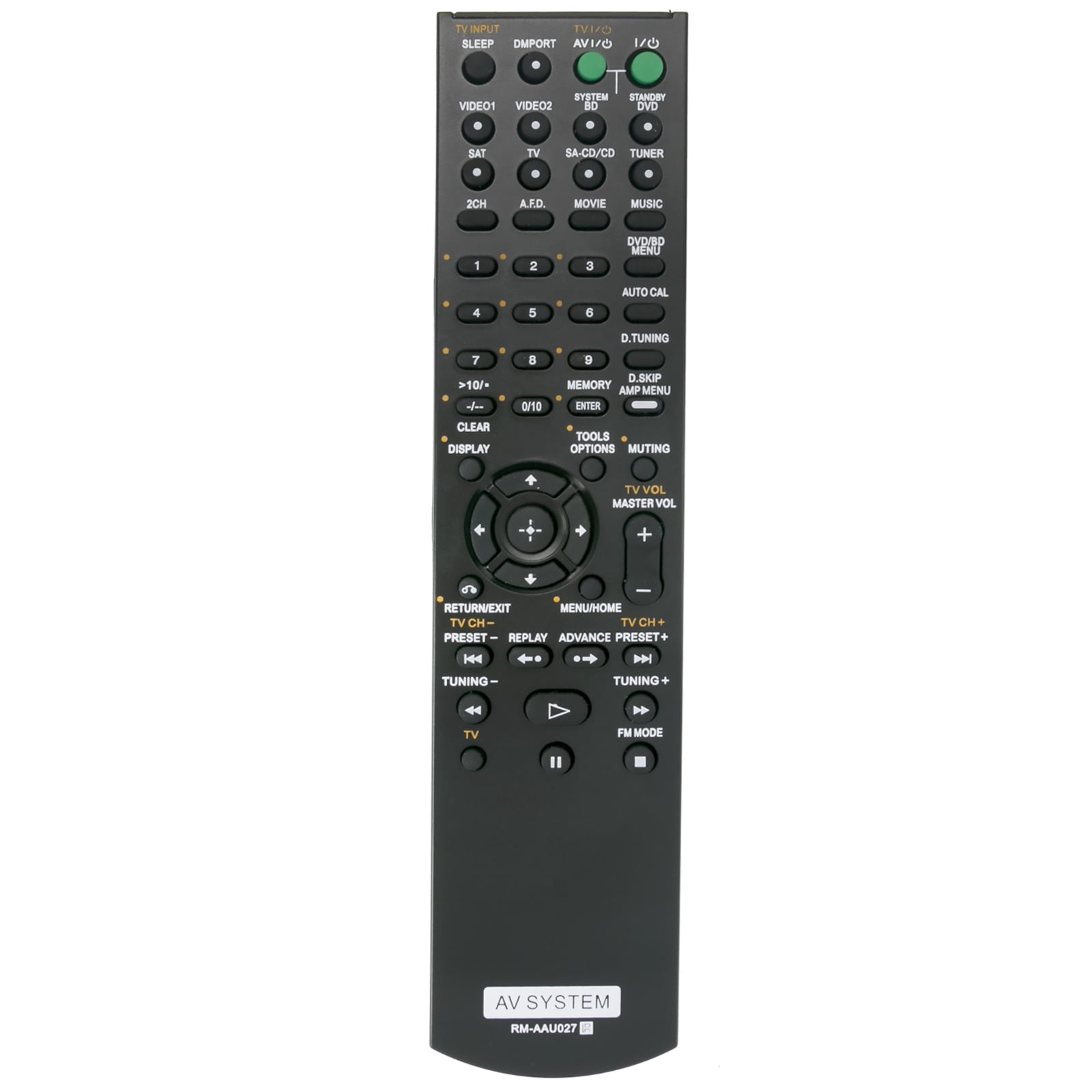 New RM-AAU027 Replaced Remote Control fit for Sony Receiver SS-MSP7500 ...