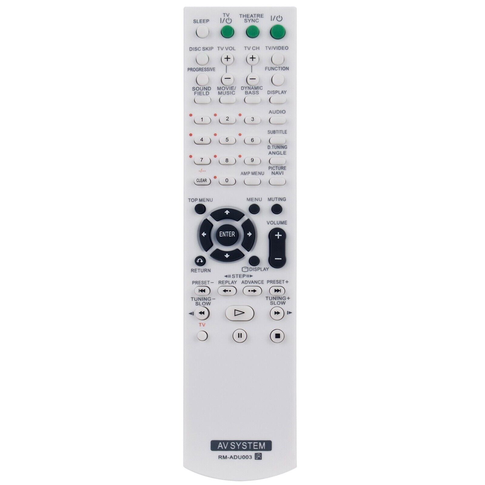 New RM-ADU003 Replaced Remote Control Fit for Sony Home Theater DAV ...