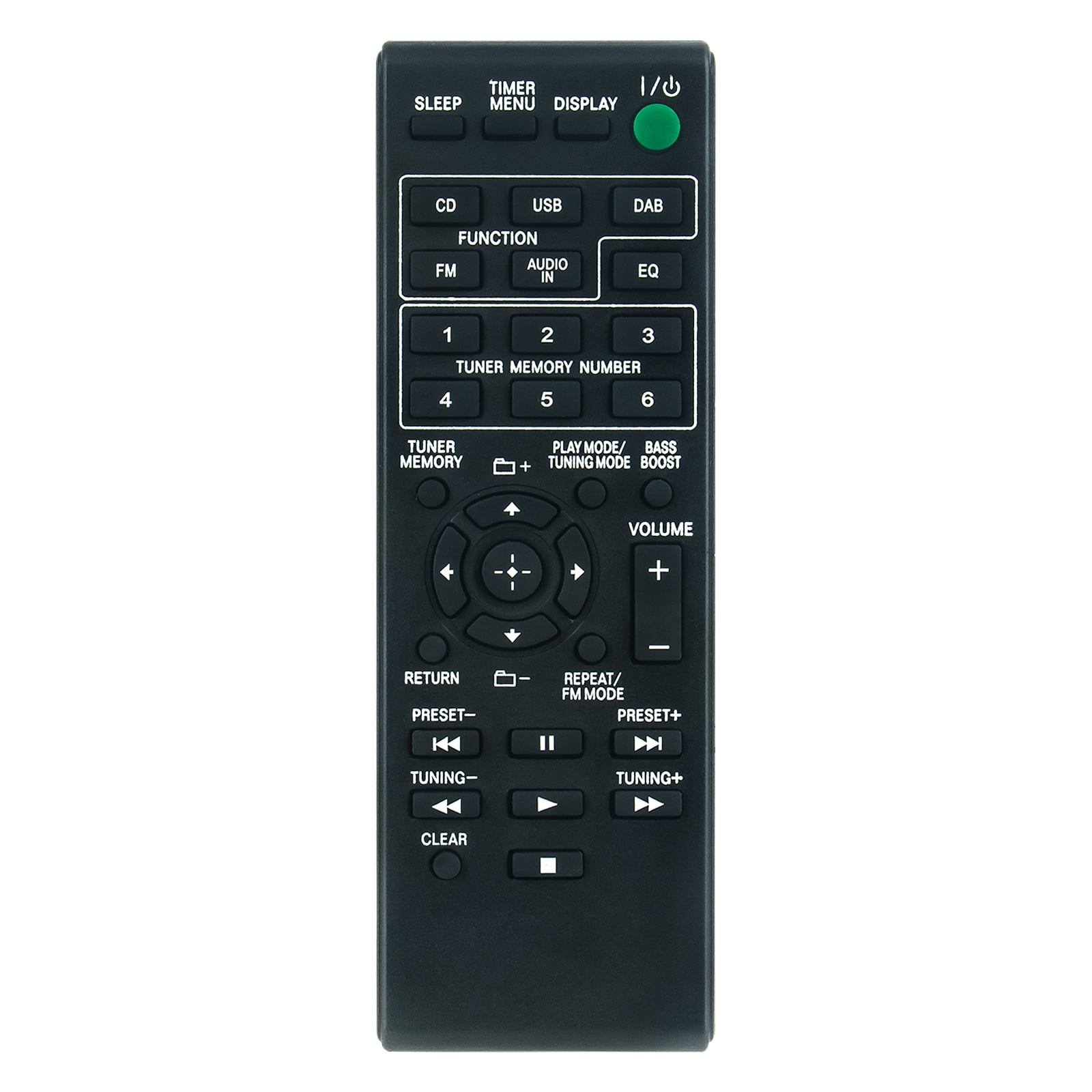 New RM-AMU179 Replace Remote Control compatible with Sony Micro Hi-Fi ...