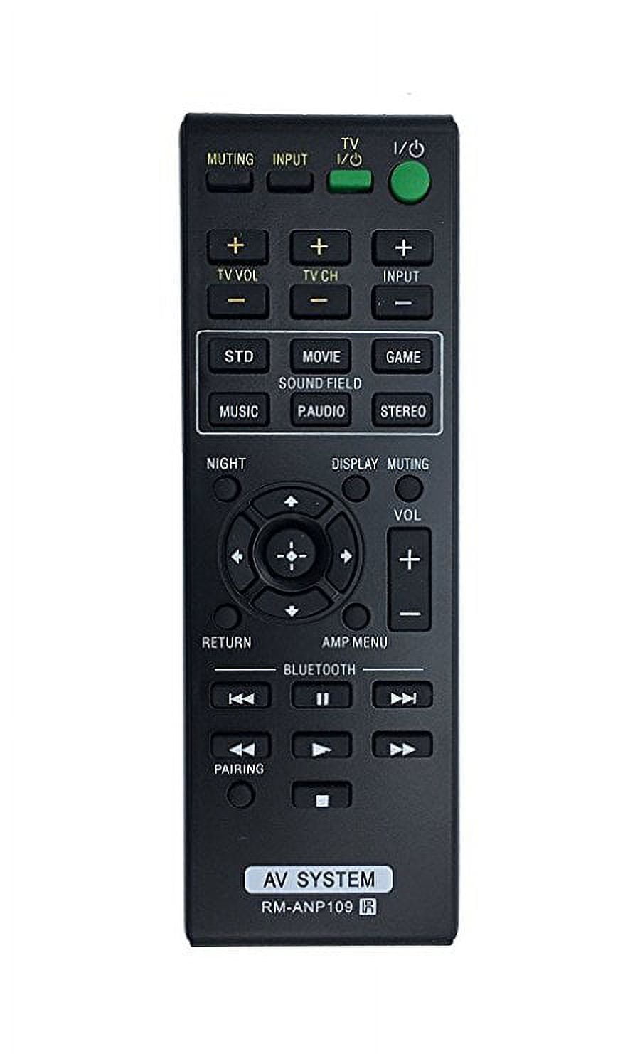 New RM-ANP109 Replaced AV Remote for Sony Home Theaters AV Sound ...