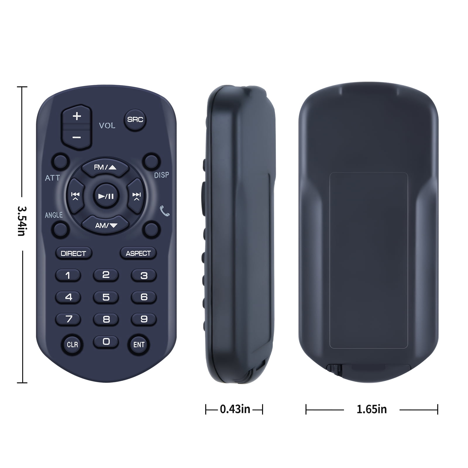 New RM-RK258 Replacement Remote Control For JVC DVD Receiver KW-M845BW ...