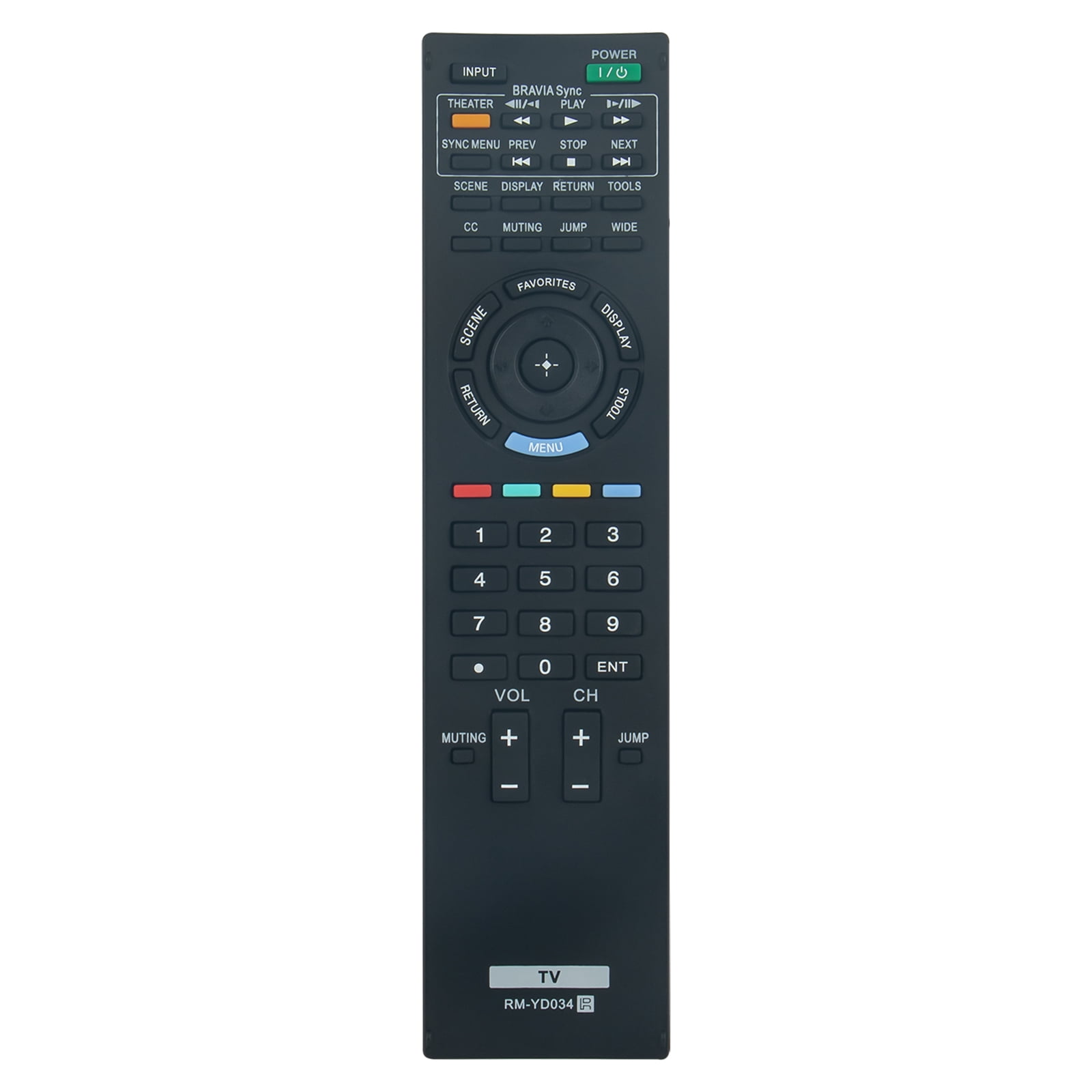 New RM-YD034 Replace Remote Control fit for Sony Bravia Sync TV ...