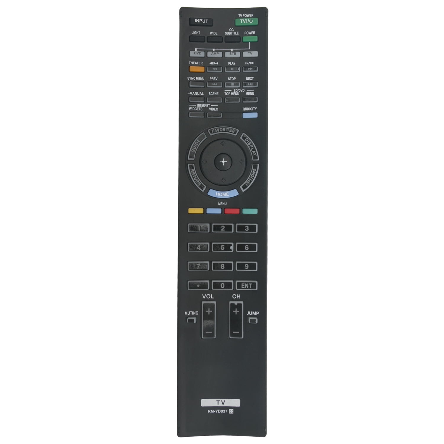 New RM-YD037 Replace Remote Control fit for Sony Bravia TV KDL-52NX800 ...