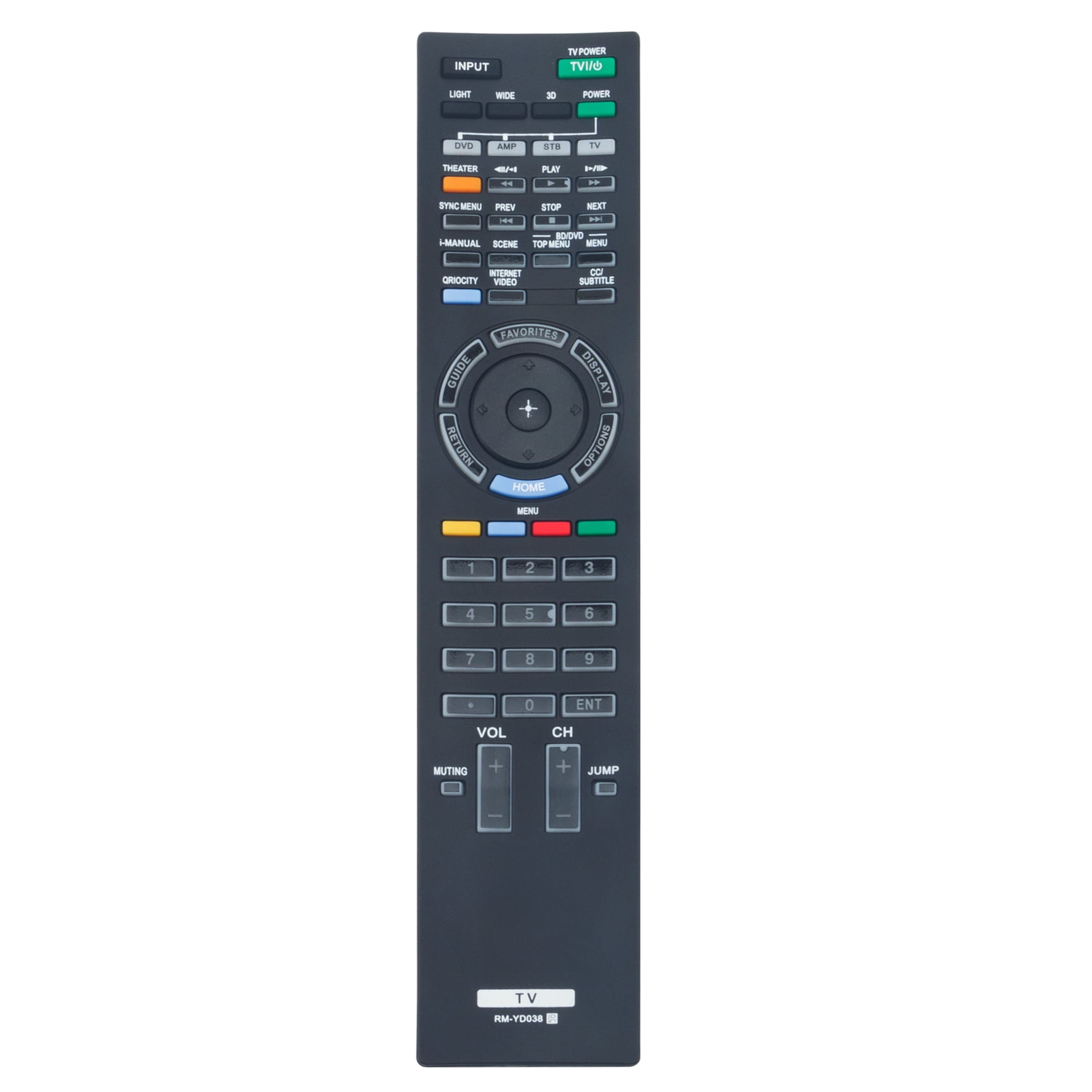 New RM-YD038 Replaced Remote Control For Sony TV KDL46NX700 KDL52NX800 KDL40NX700 KDL60NX810 ...