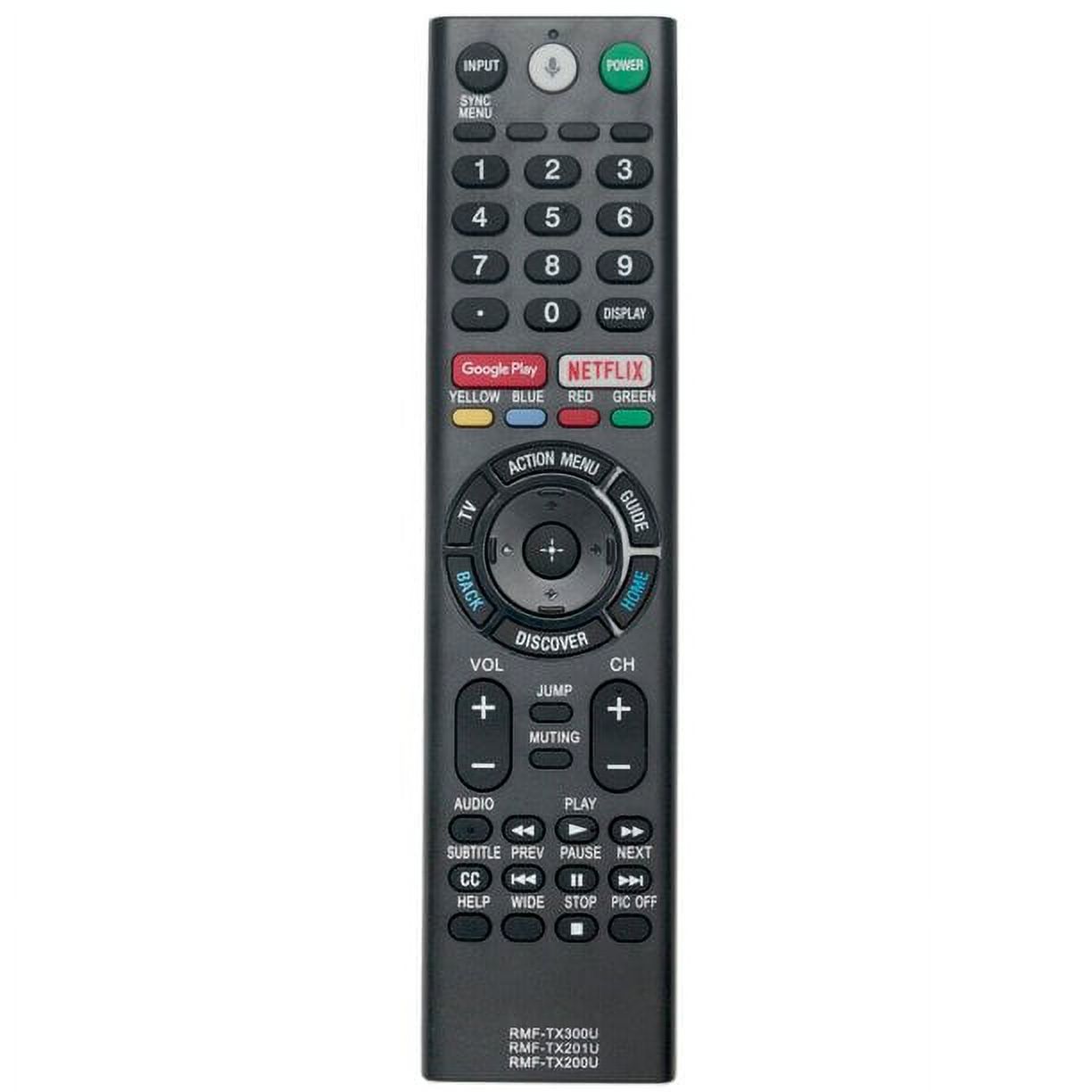 New RMF-TX300U Voice Replaced Remote Control fit for Sony 4K TV XBR ...