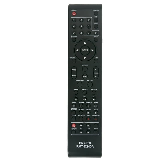 New RMT-D240A Replace Remote Control fit for Sony DVD RDR-VX555 RDR ...