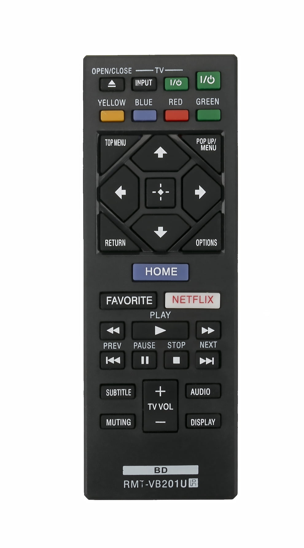 Sony RMT-VB201U Replacement Remote Control for BDP-S3700, BDP-BX370 ...