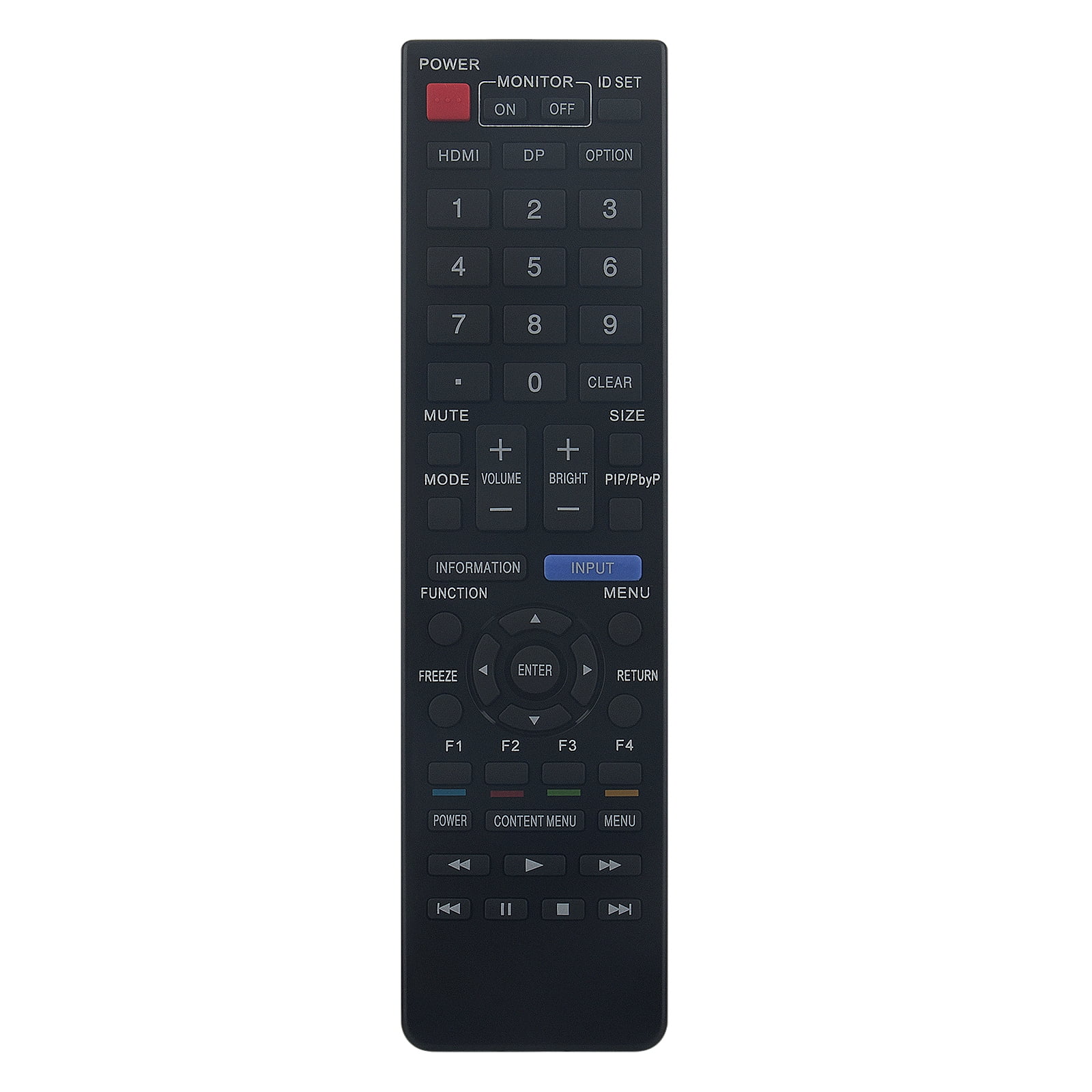 New RRMCG1019MPPZ replace remote control fit for Sharp Monitor 4K Ultra HD Displays PN-HW551 PN ...