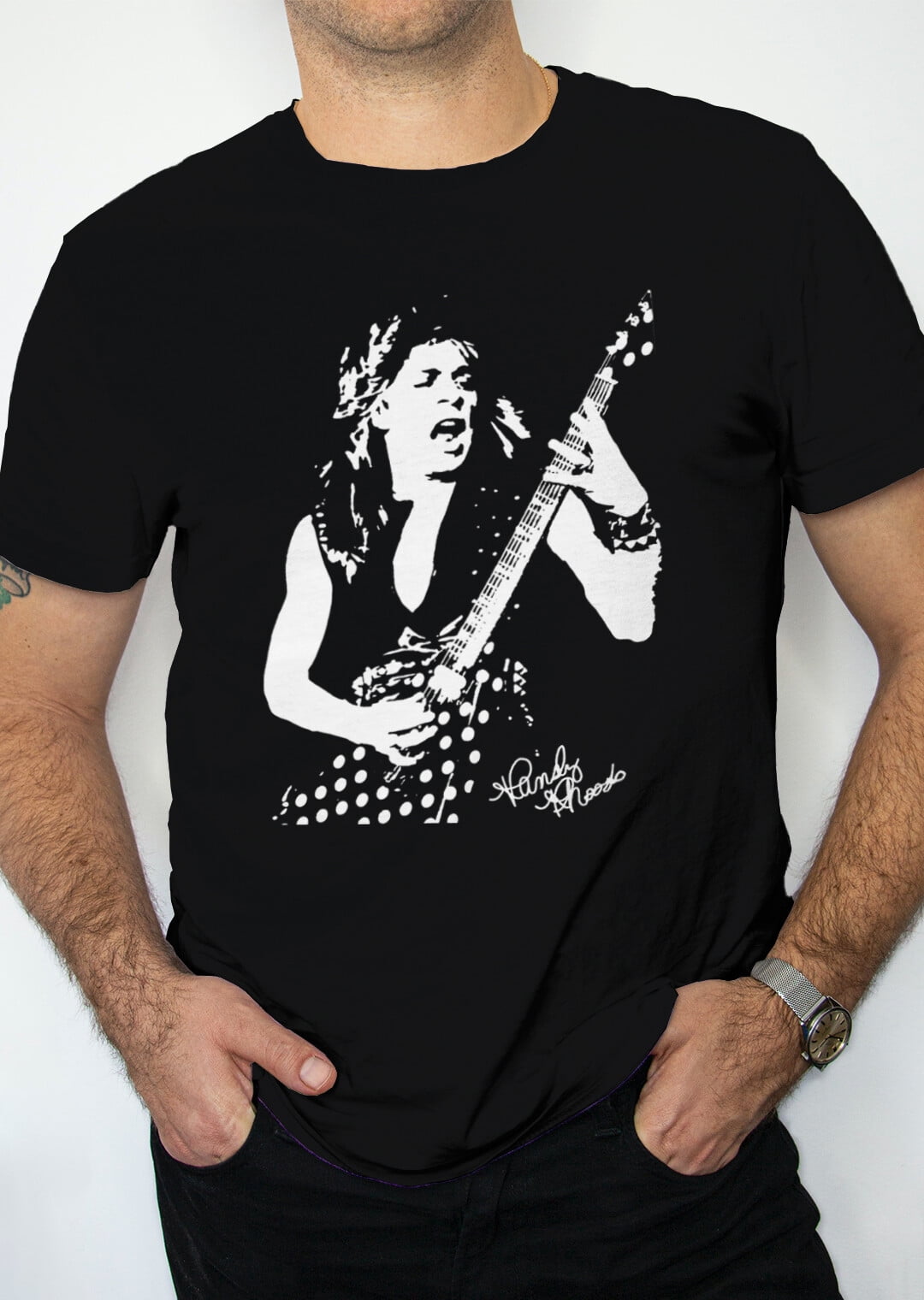 New Rare Randy Rhoads 80s Collection Singer Unisex All Size T-Shirt ...