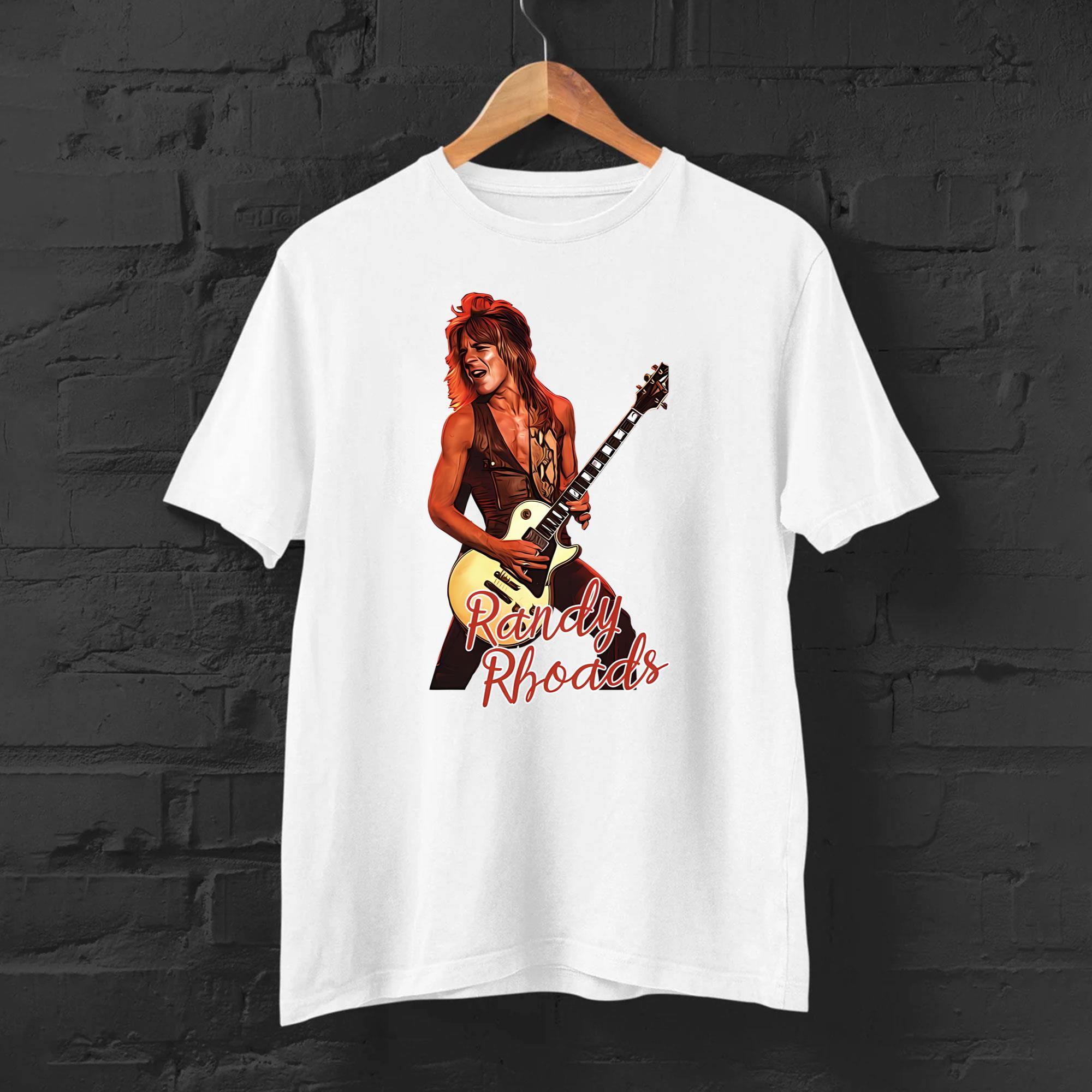 New Rare Randy Rhoads World Tour Gift Family Cotton Black T-Shirt GH284 ...