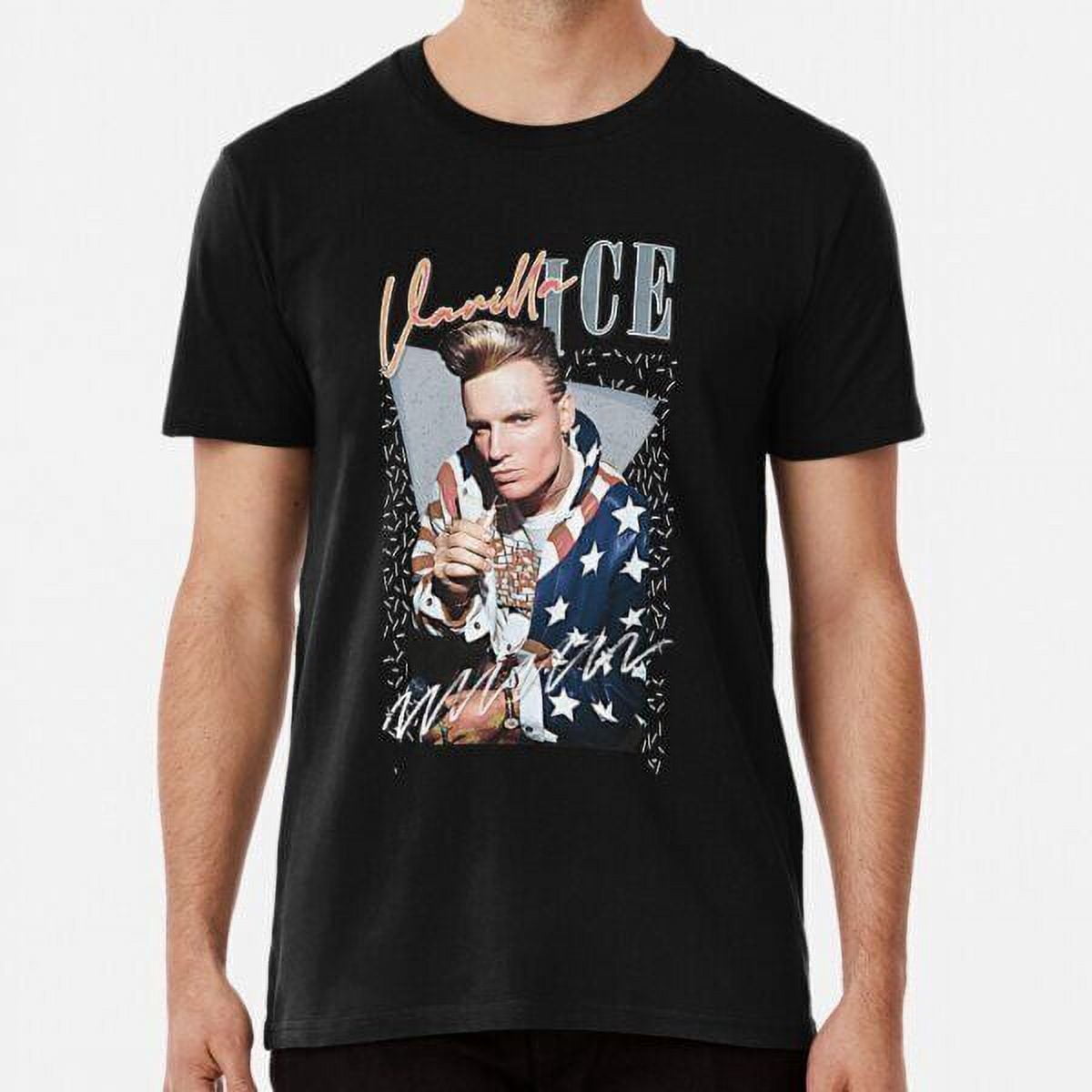 New Rare Vanilla Ice 90s Aesthetic Fan Art Design Made in USA T-Shirt ...