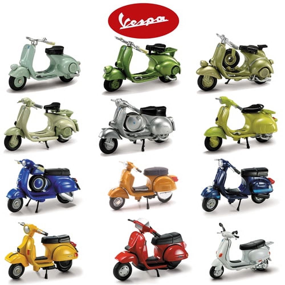 New-Ray 06047iA; Replica 1:32 Scooter Set Assorted Vespa Models ...