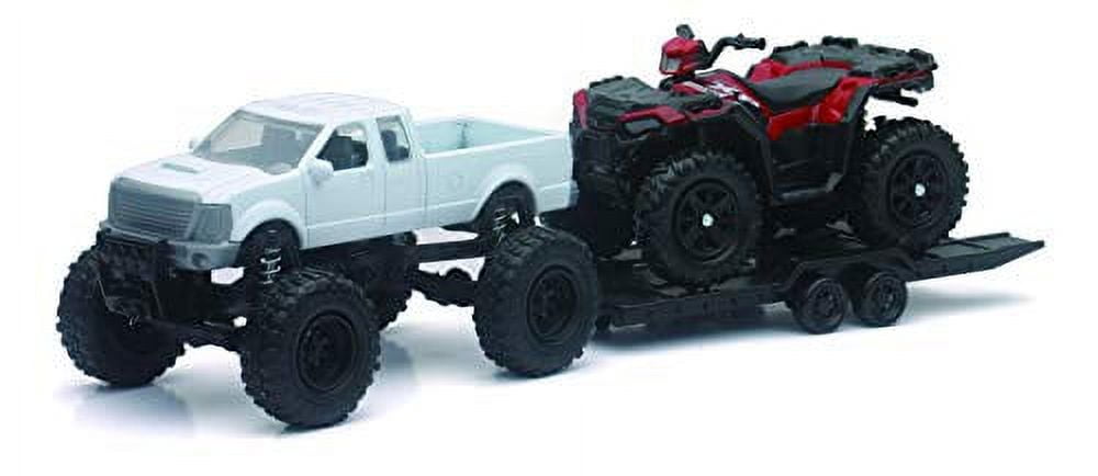 New-Ray Toy Replica 4x4 Lifted Pickup Truck with Polaris Sportsman ...