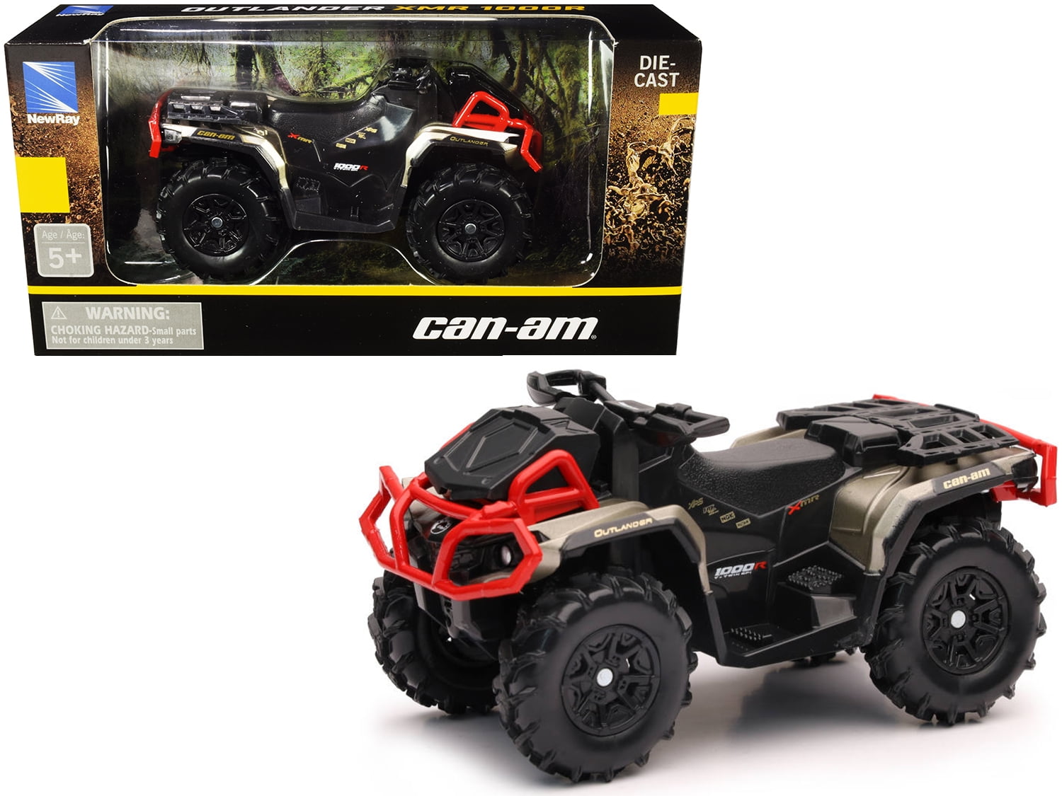 New Ray Toys Diecast Motorcycle Model, Can-Am Outlander XMR 1000R ATV ...