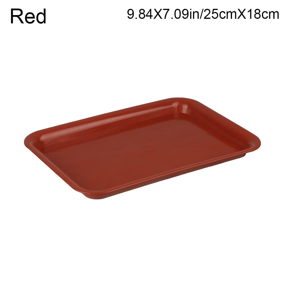 New Rectangle Flower Pot Tray Plant Saucer Drip Trays Plastic Tray Saucers Heavy Duty Indoor ...