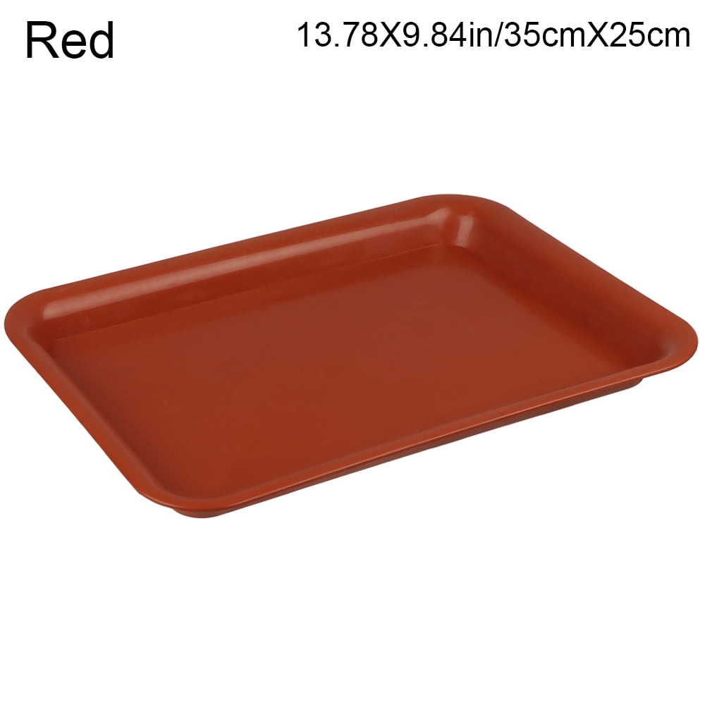 New Rectangle Flower Pot Tray Plant Saucer Drip Trays Plastic Tray Saucers Heavy Duty Indoor ...