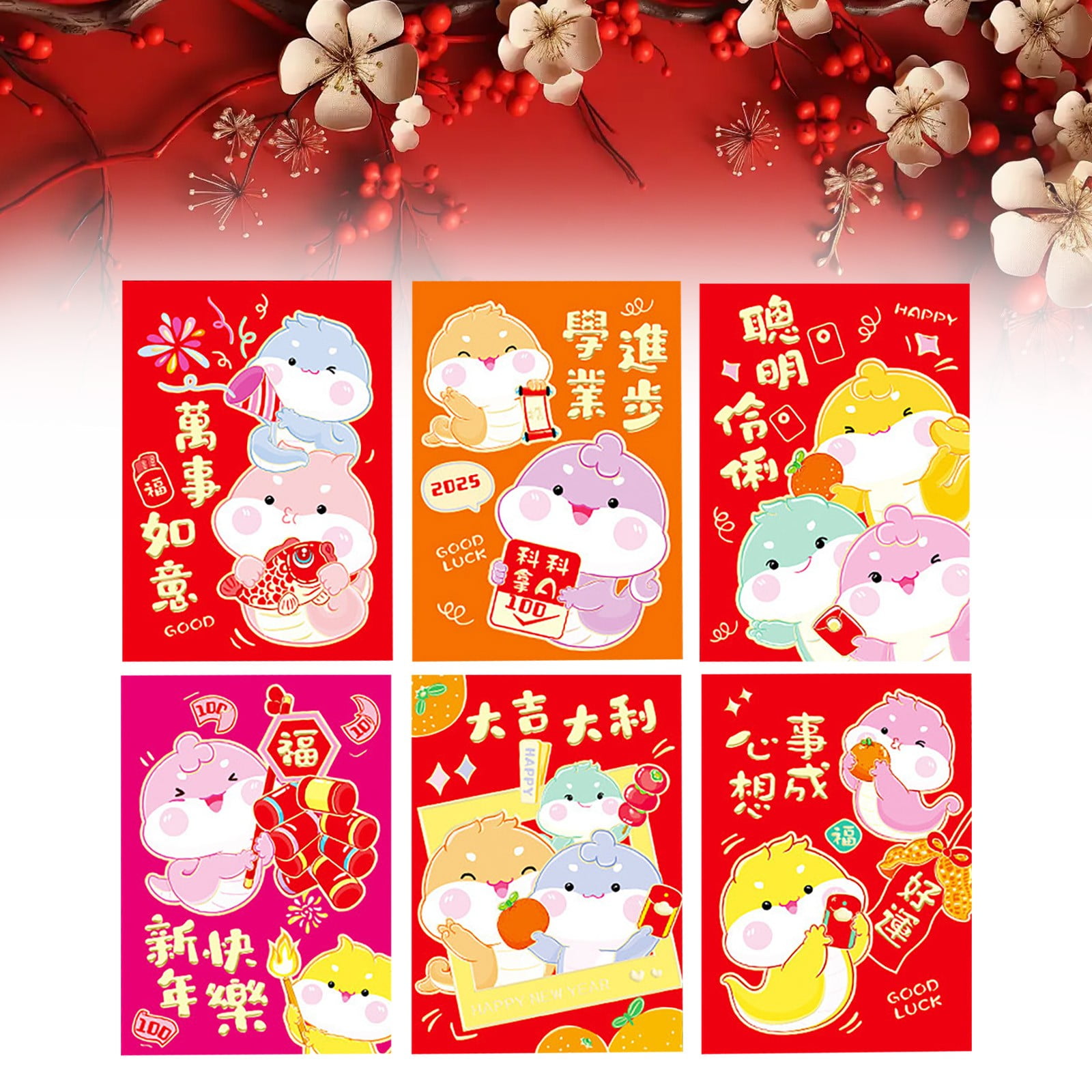 New Red Packet for the Year of the Snake 6 Chinese New Year Red ...