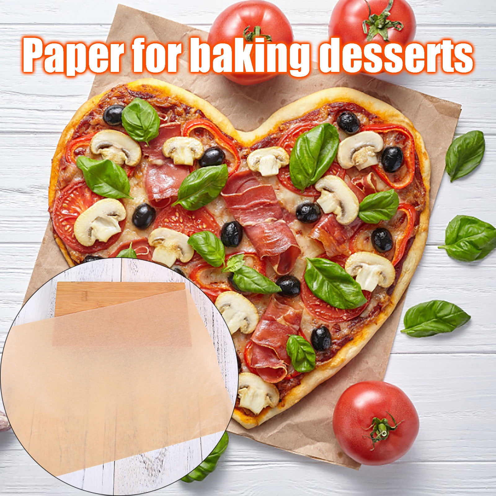 New Release, 100PC Non-stick Baking Paper, Roast Meat Parchment, Heat ...