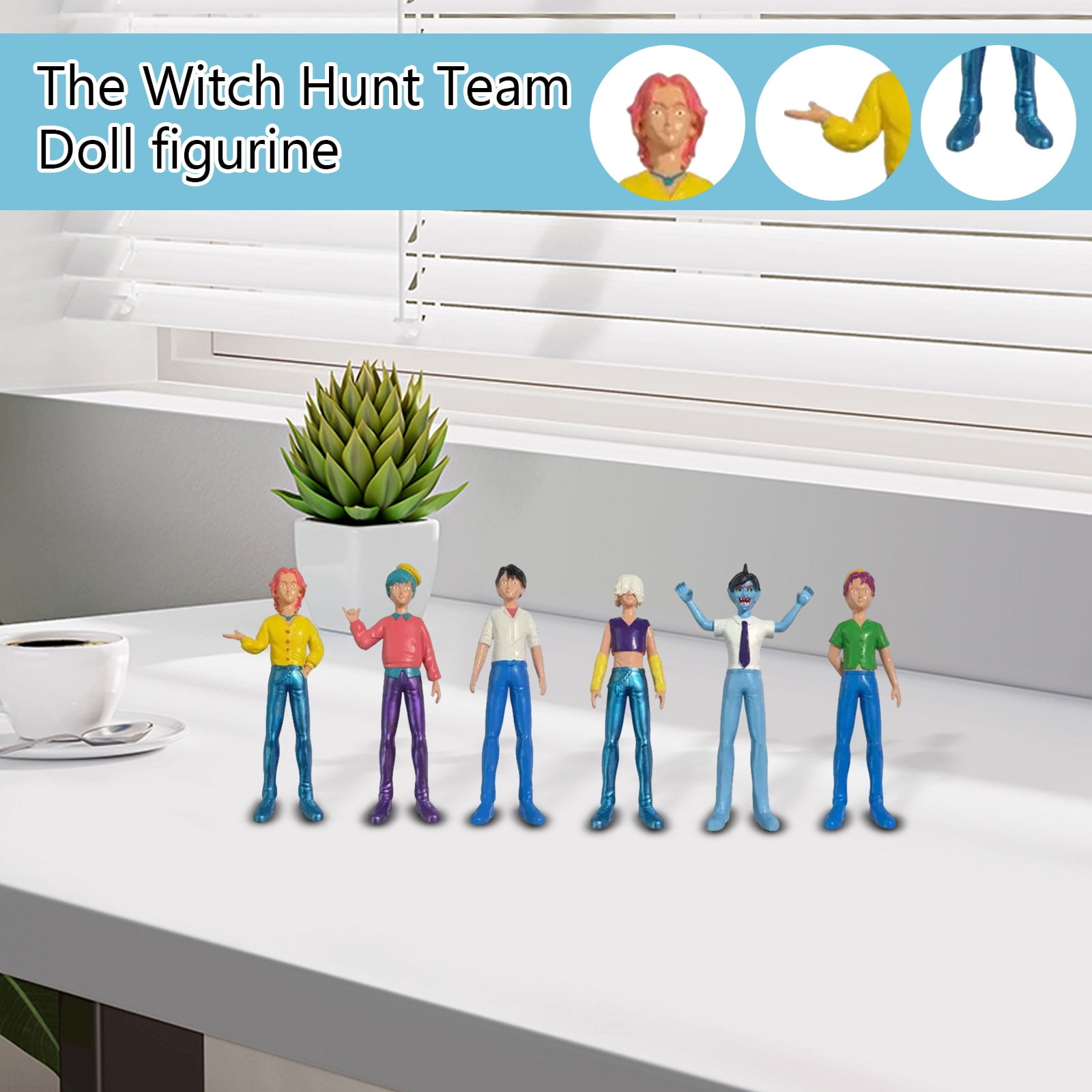 New Release! 6PC Kpop Demon Hunter Mini Figure Model Figure for ...