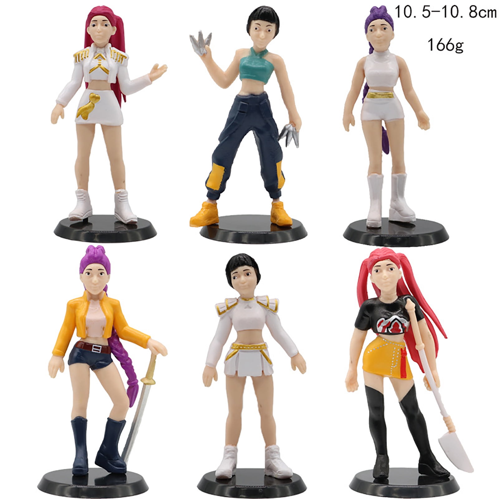 New Release! 6PC Kpop Demon Hunters Mini Figurine Model Figure for ...