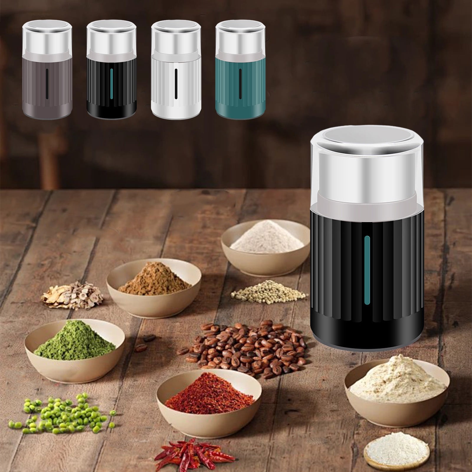 New Release,Coffee Grinder,Herb Spice Grinder,2 Stainless Steel Blade ...