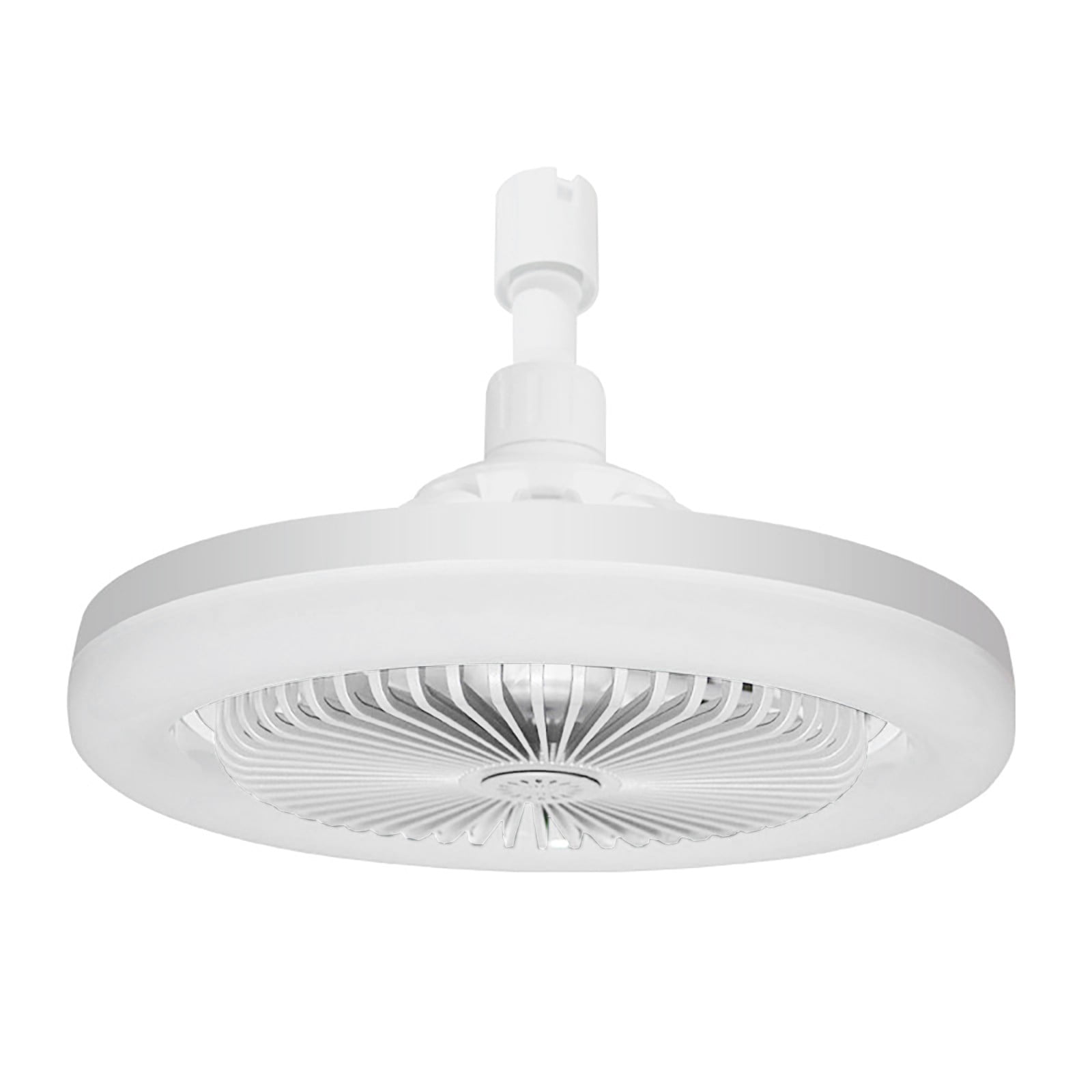 New Release, E27 Ceiling Fan with Light - Enclosed Low Profile Fixture ...