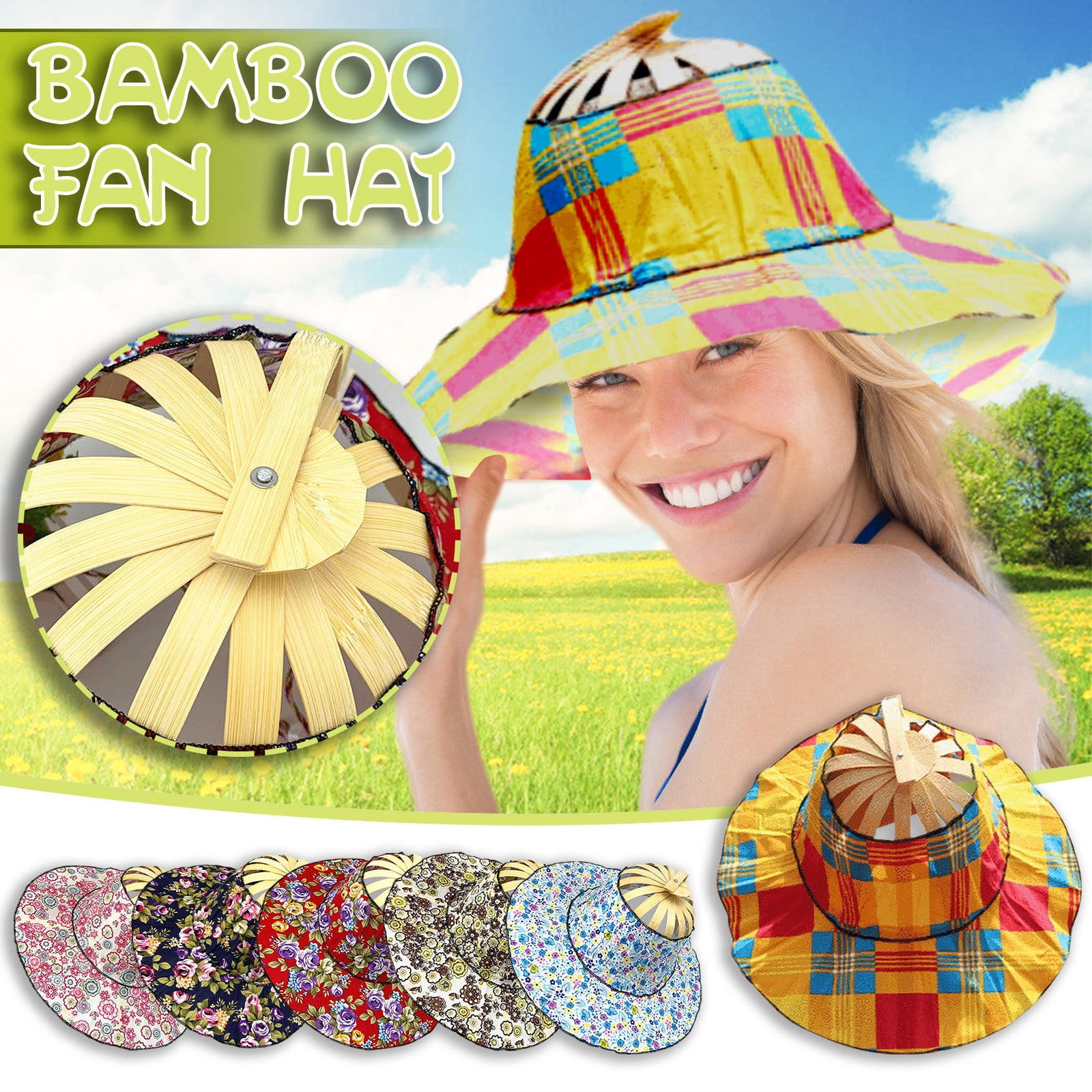 New Release, Fashion Fan Cap, Foldable Sun-Shading Travel Cap, Portable Lightweight Design ...