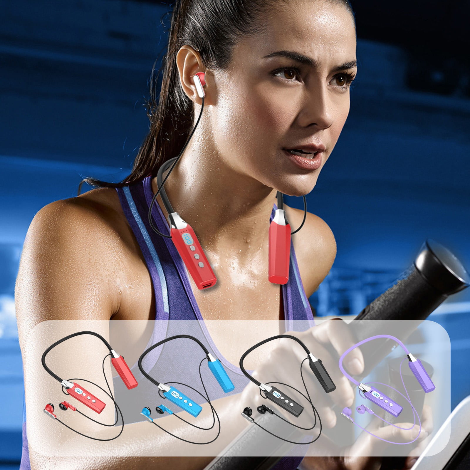 New Release,Intelligent Digital Display Wireless Hanging Neck Bluetooth ...