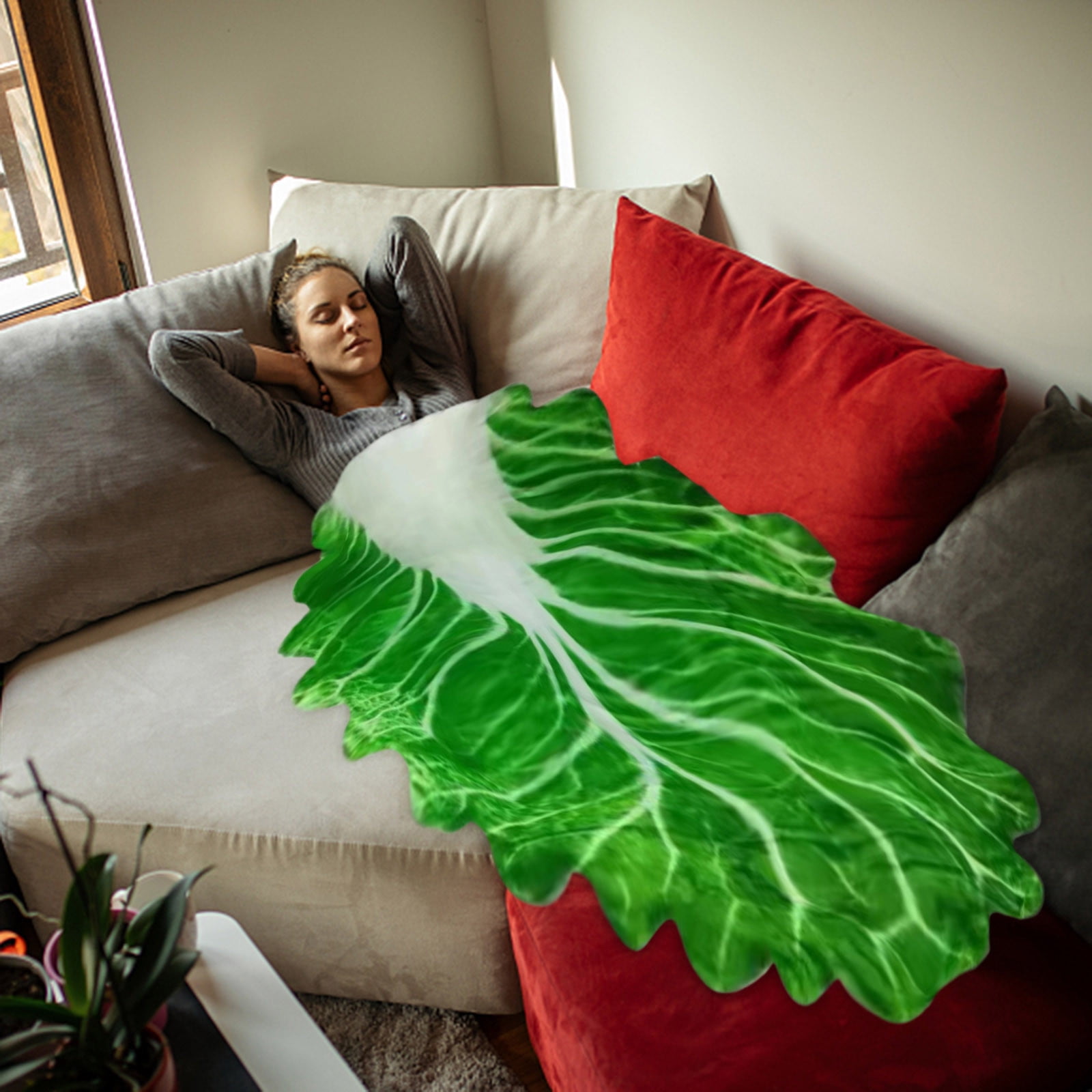 New Release! JGF844 Cabbage Blanket For Adults And Children And ...