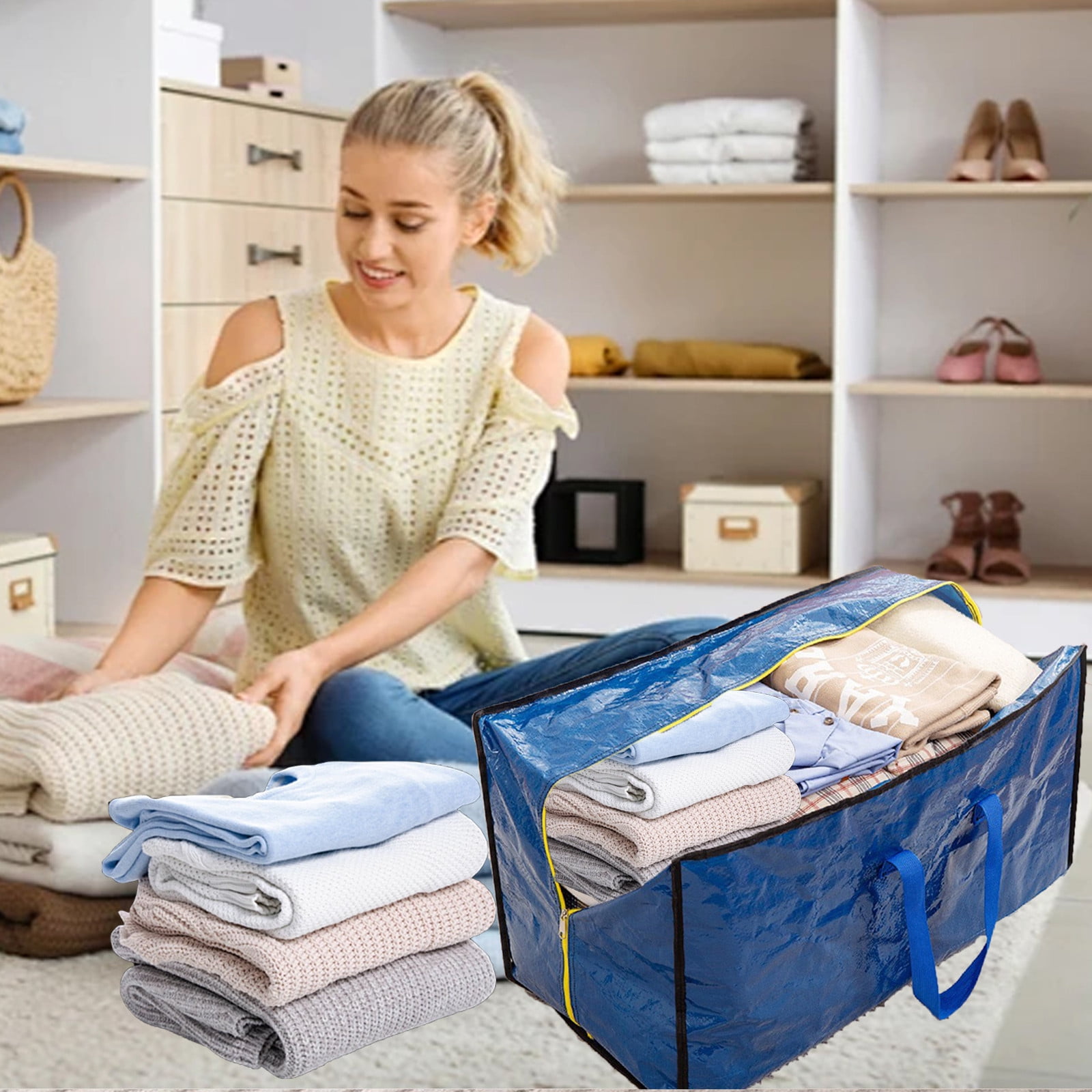 New Release JGF844 Foldable Packing Woven Sacks Clothes And Quilts ...