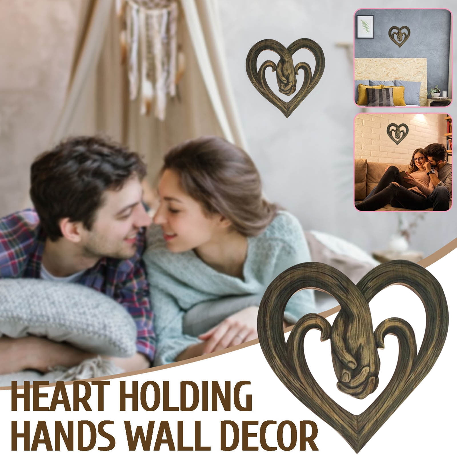 New Release JGF844 Love Holding Hands Wall Decor Art Crafts Wall Decor ...