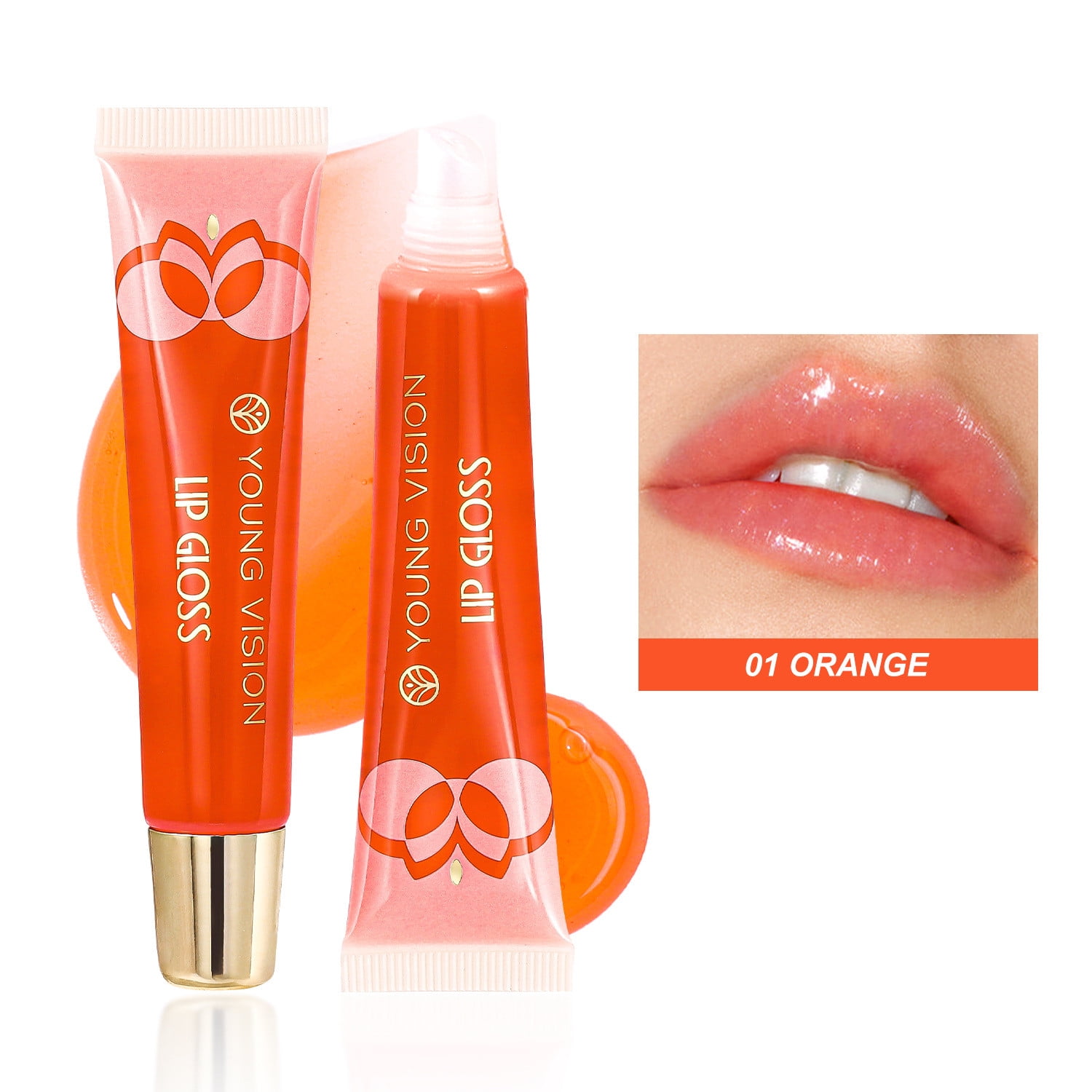 New Release! JGF844 Plumping Lip Glow Oil Fruit Extract Tinted Lip Balm ...