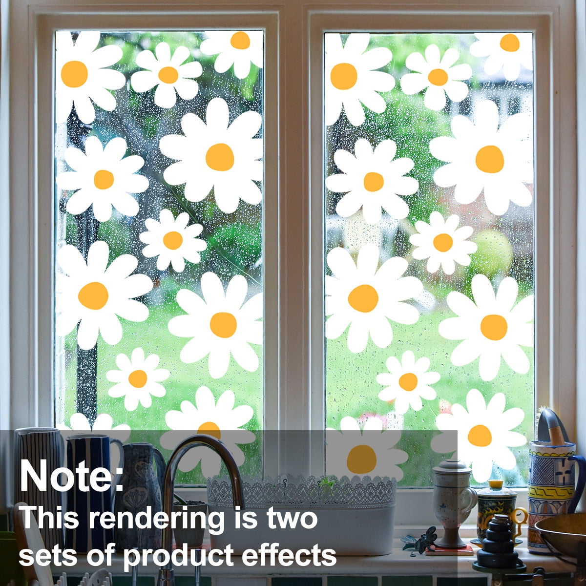 New Release! JGF844 White Glass Sticker Electrostatic Sticker Double ...